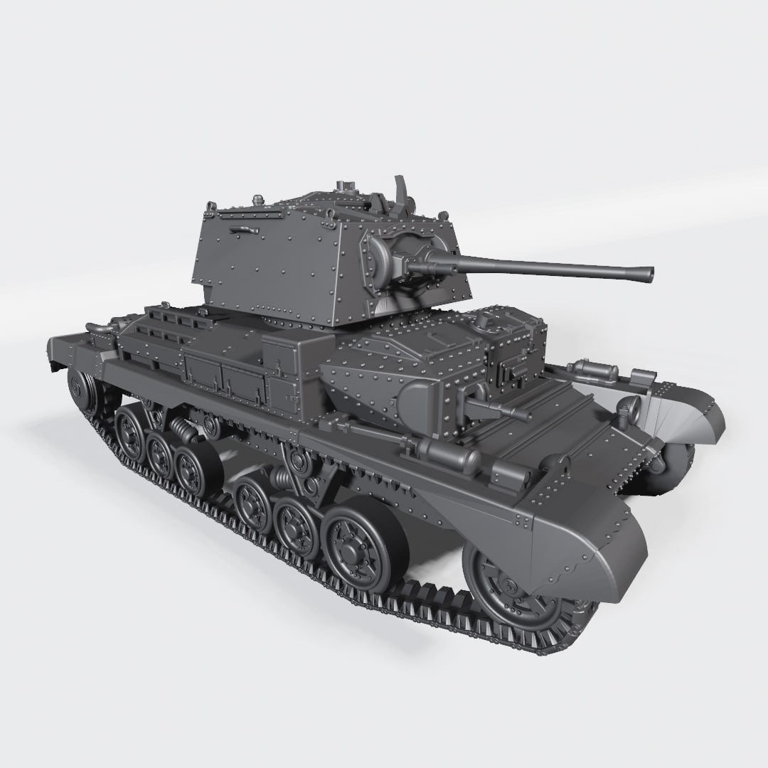 Cruiser Tank A10 Mk.II with 2pdr gun (UK, WW2) by Wargame3D - Wargaming3D