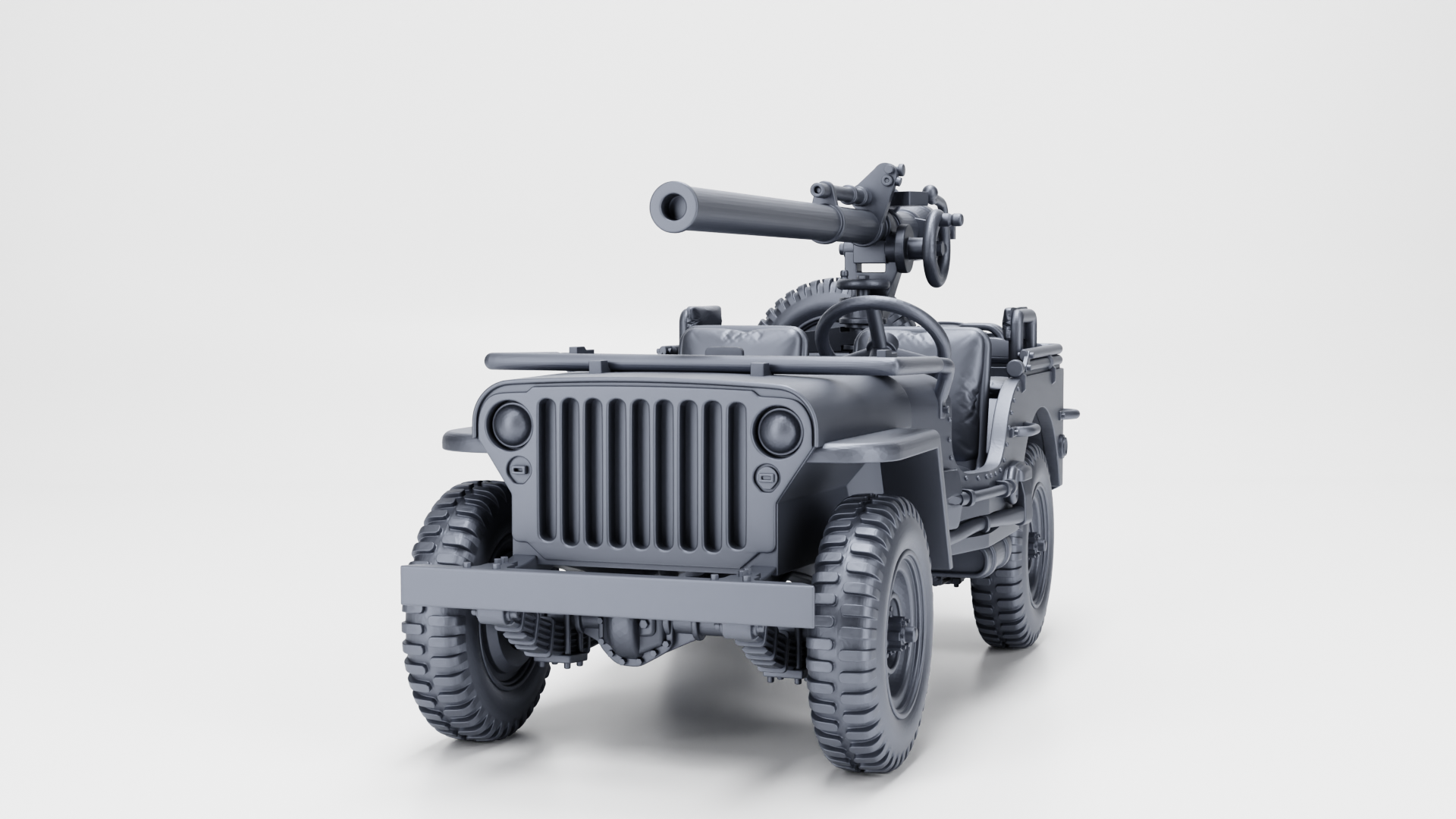 Jeep Willys anti-tank (US, WW2) by Wargame3D - Wargaming3D