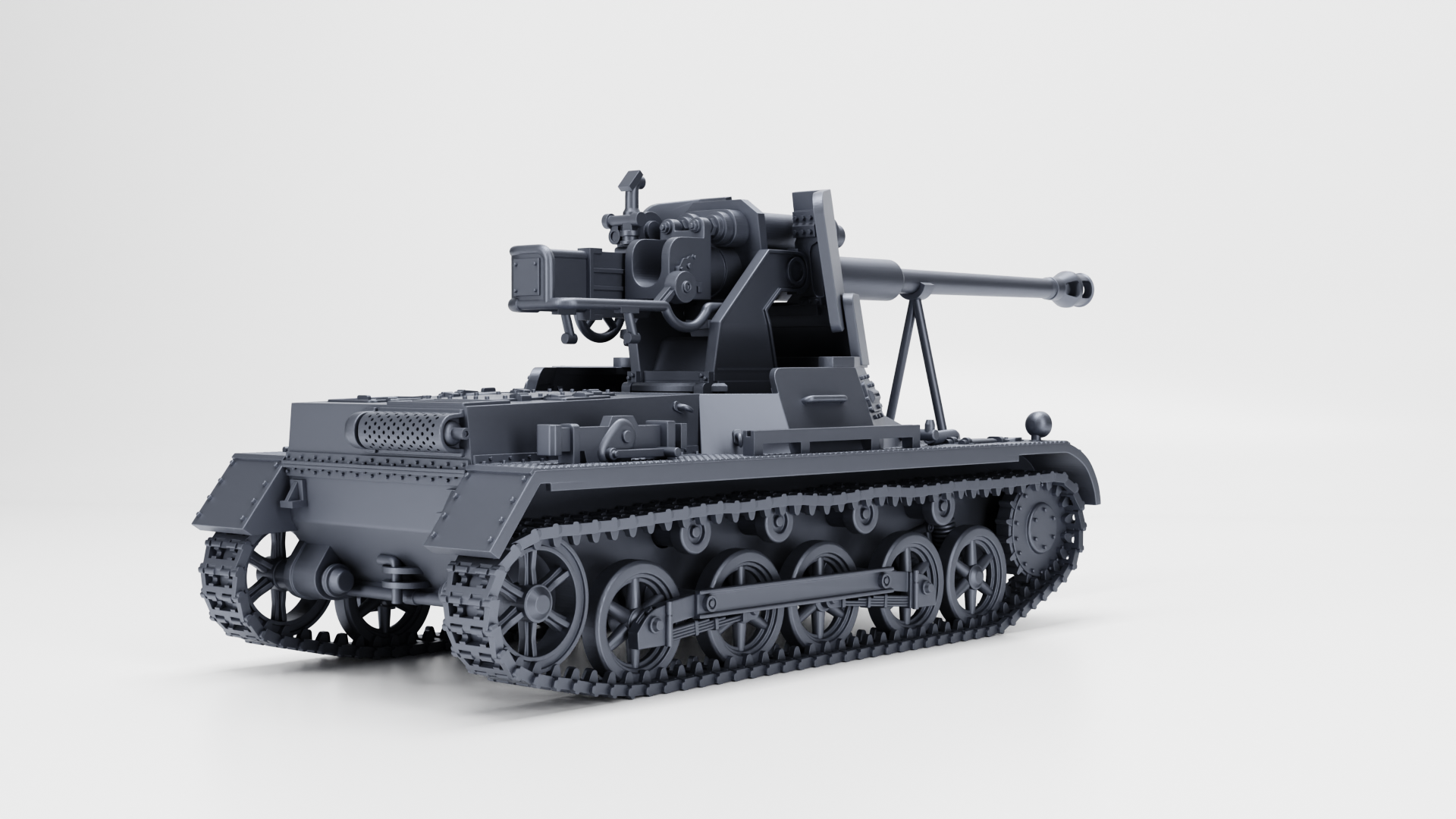 Panzer I Ausf.B mit 7.5 cm StuK 40 (Panzerjager I B) (Ad-Hoc, Germany ...