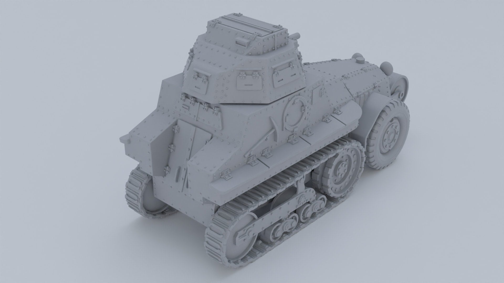 Half-track Schneider AMC P16 (France, WW2) by Wargame3D - Wargaming3D