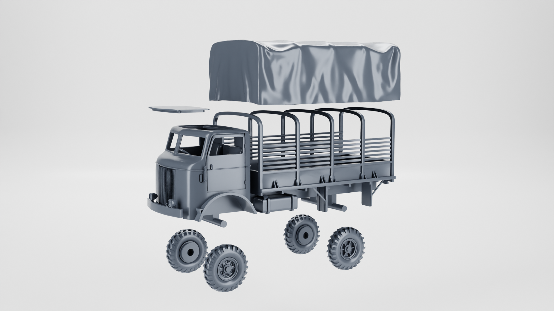 FWD Model SU-COE (6x6)(US, WW2) by Wargame3D - Wargaming3D