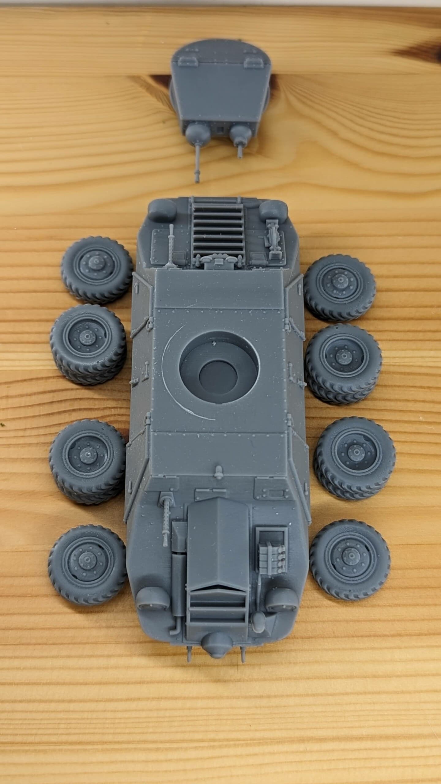 Steyr ADGZ Armored Car (8 Rad) + 2 Tankmen (Austria, Germany, WW2) by Wargame3D - Wargaming3D