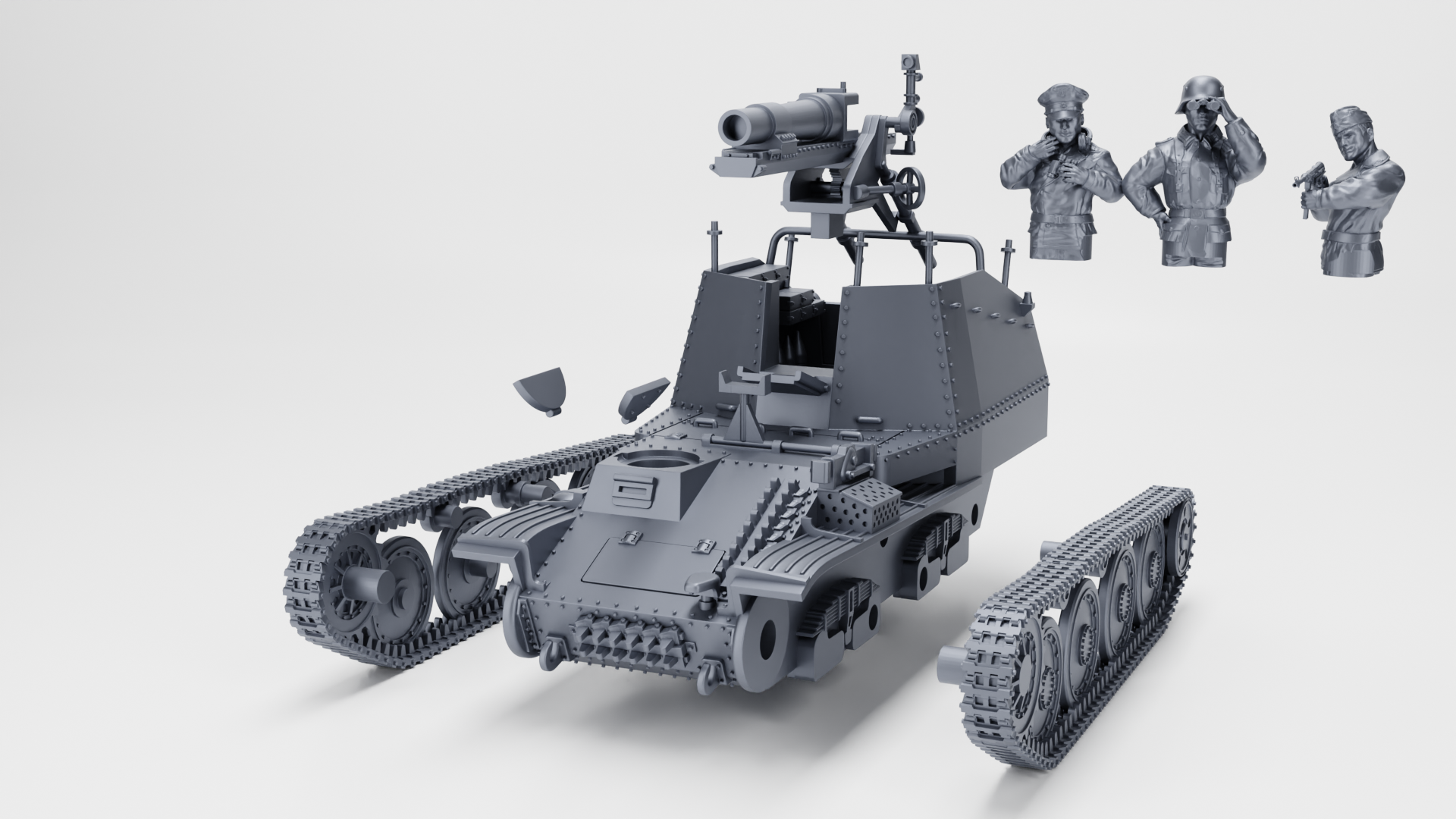 sIG 33 auf Panzer 38(t) Ausf.K Grille + 3 Tankmen (Germany, WW2) by ...