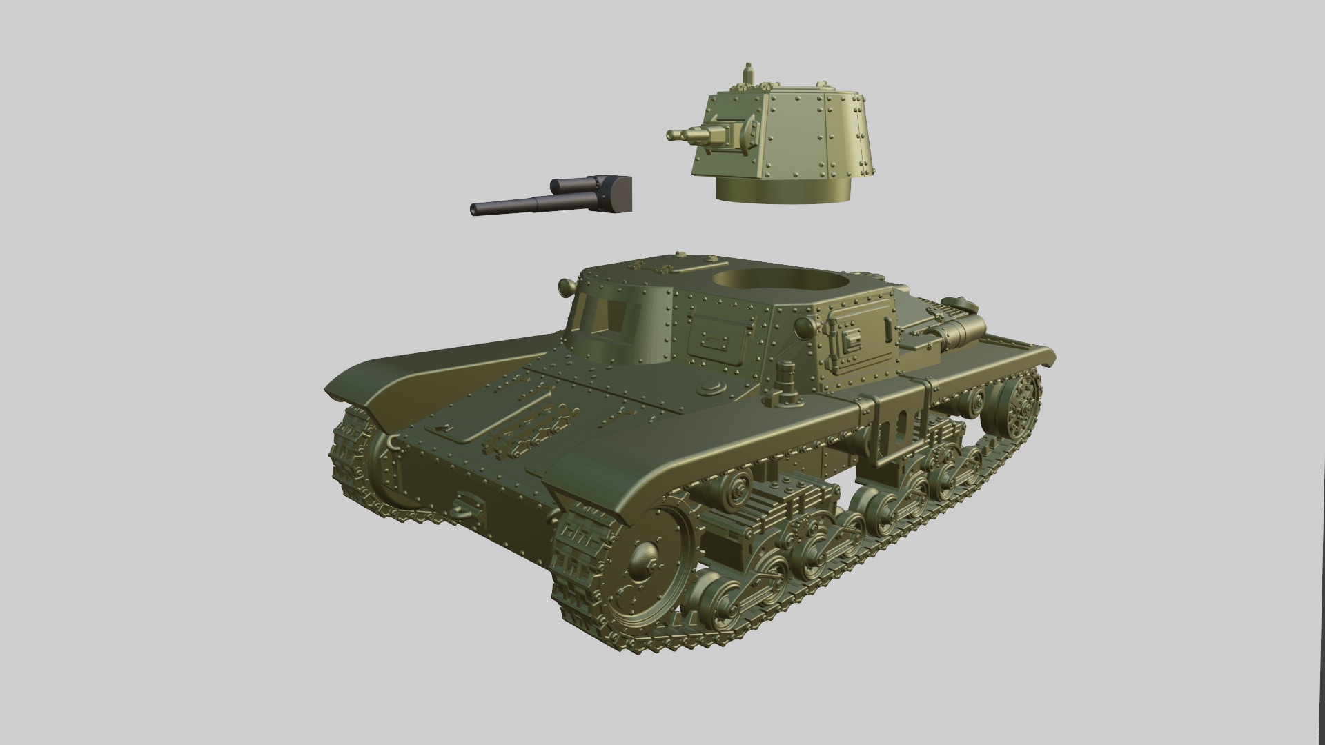Carro Armato M14/41 (Italy, medium tank, WW2) by Wargame3D - Wargaming3D