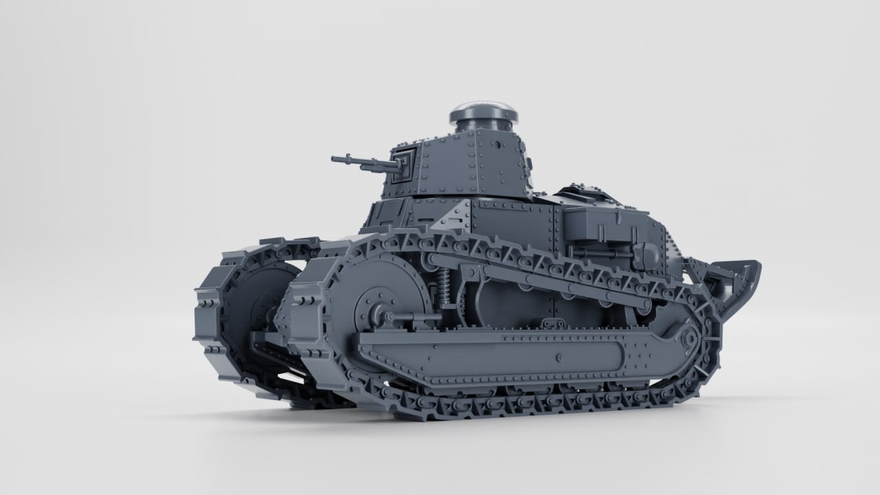 Light Tank Renault FT-17 (France, 1917-1945) by Wargame3D - Wargaming3D