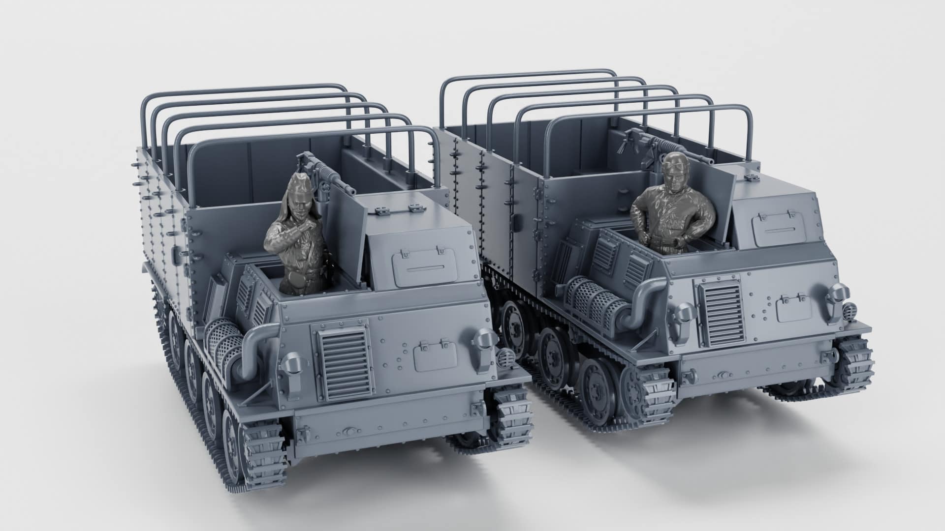 Type 1 Ho-Ki APC + 2 Crewmen (Japan, WW2) by Wargame3D - Wargaming3D