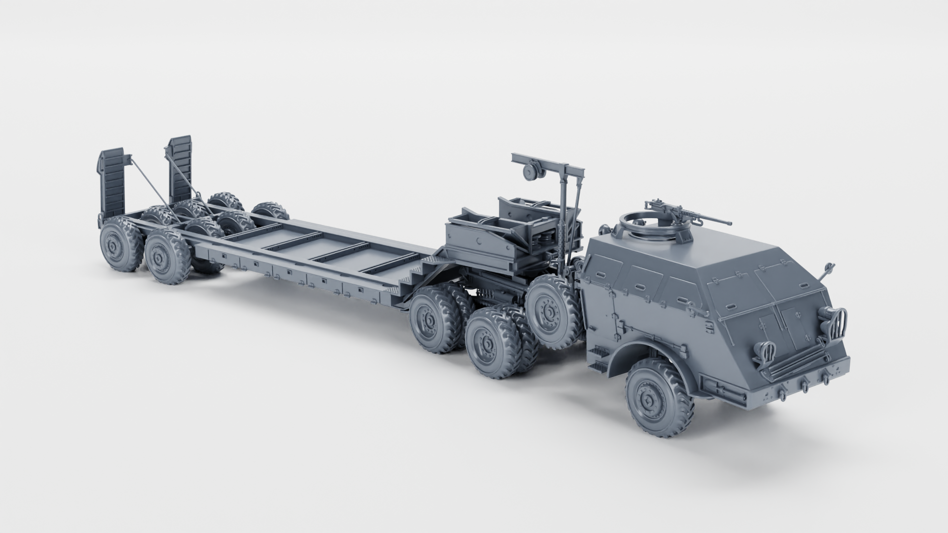 M26 Tank transporter (6x6)+M15 semi-trailer (40-ton) - "Dragon Wagon" (US, WW2) by Wargame3D ...