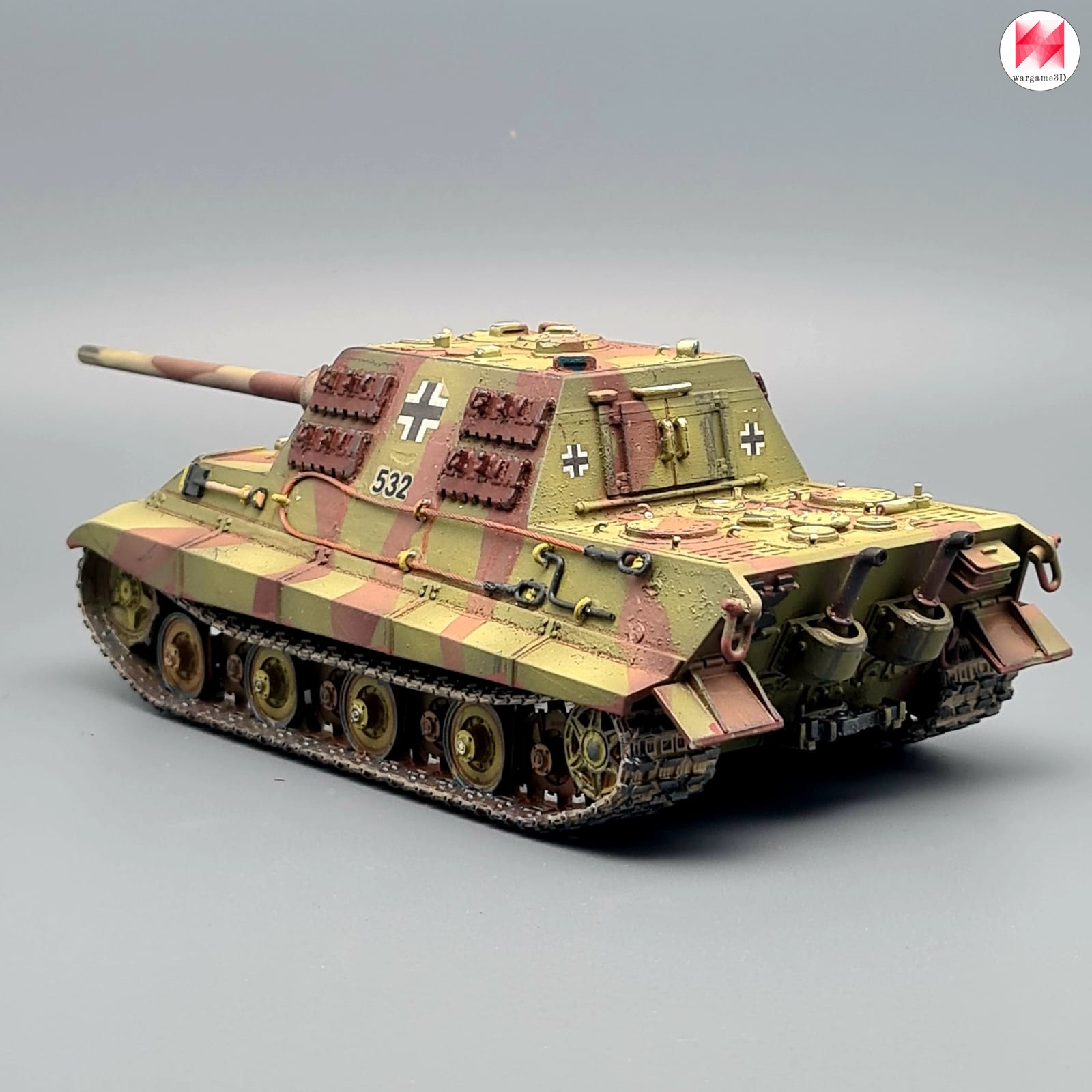 Jagdtiger (Sd.Kfz.186) - Porsche suspension + 3 Tankmen (Germany, WW2 ...