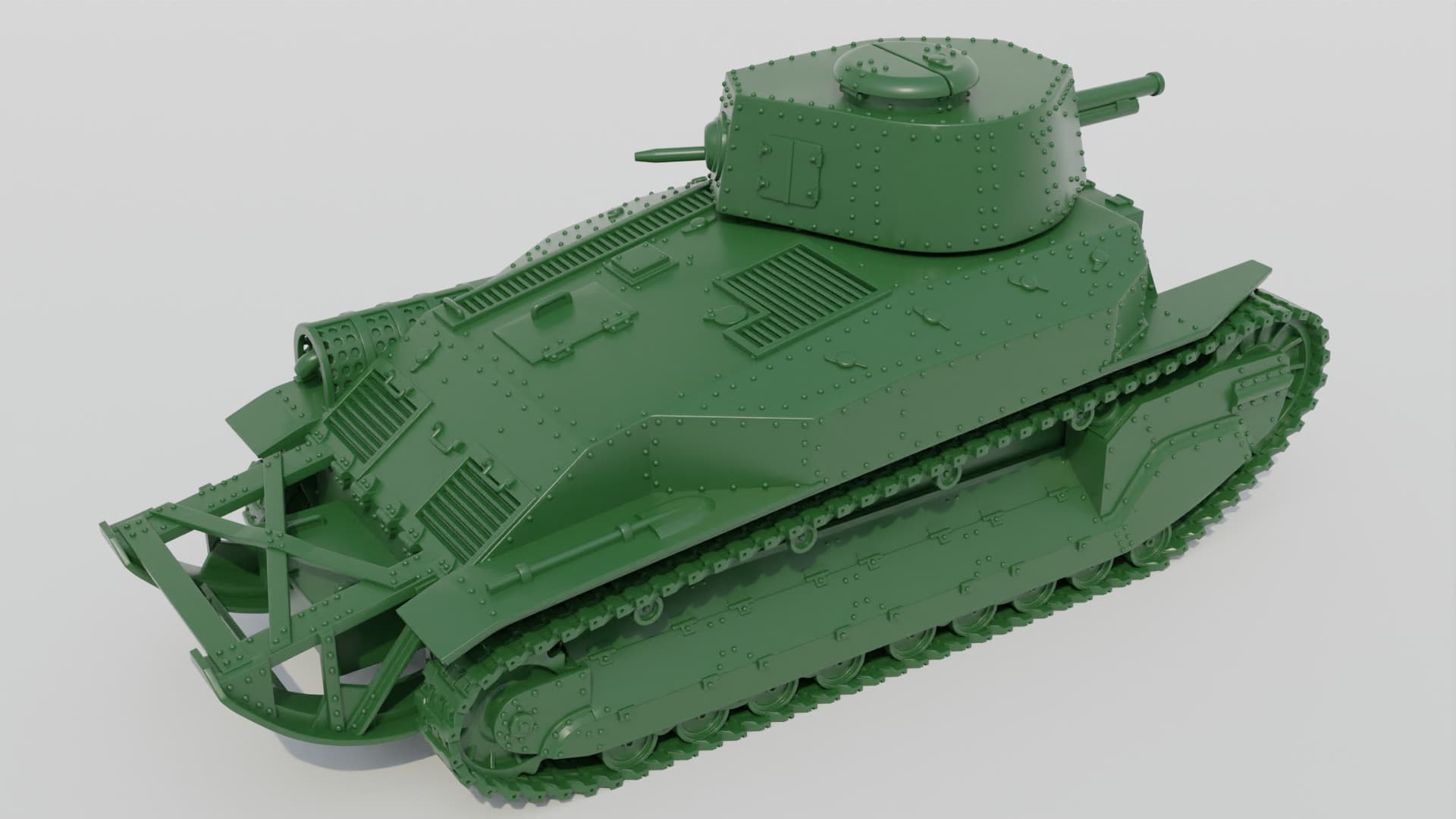 Medium Tank Type 89B I-Go + 2 Tankmen (Japan, WW2) by Wargame3D ...