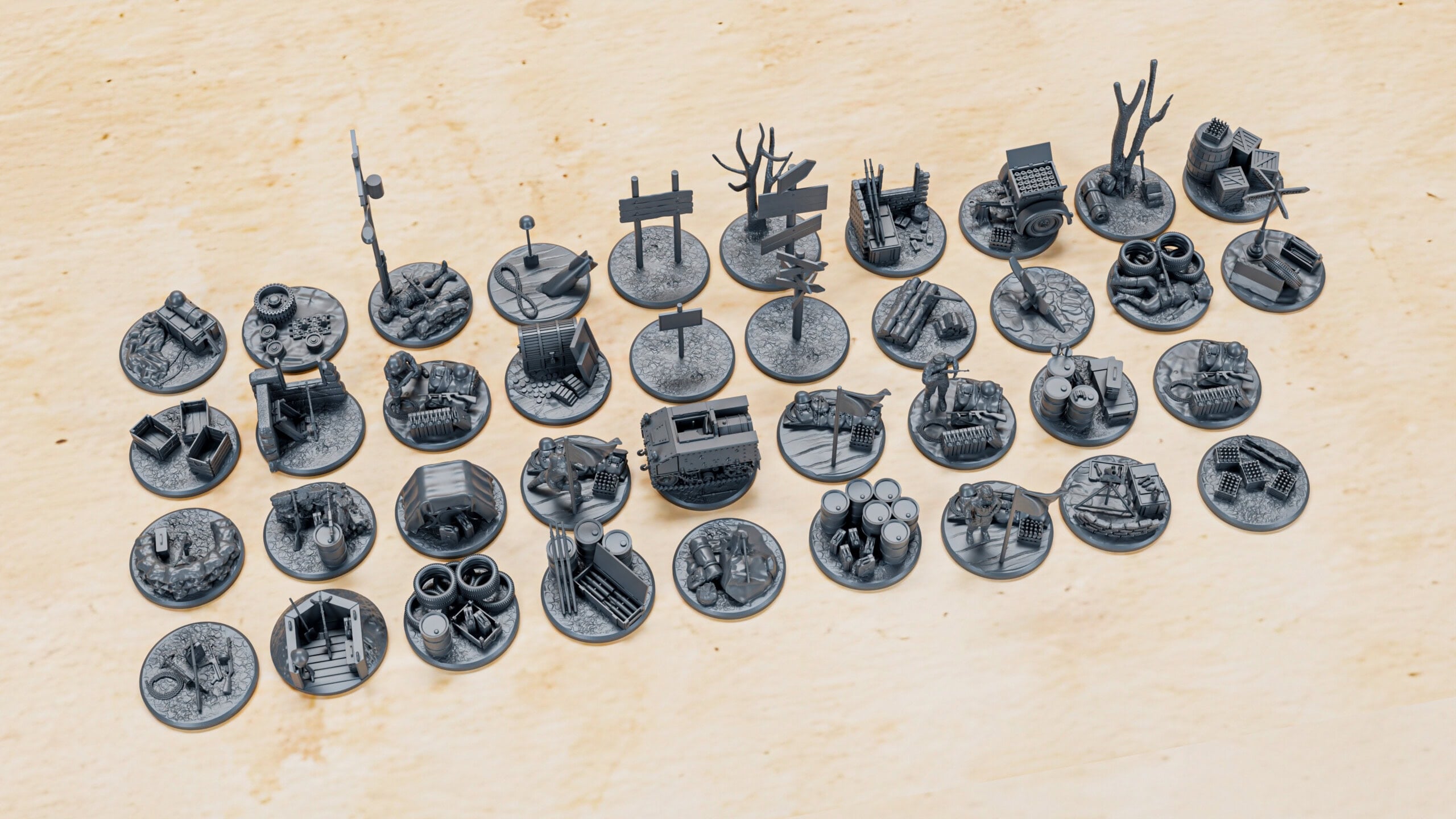 38 Objective markers for Bolt Action (diameter 40mm) (scale 1:56) by ...