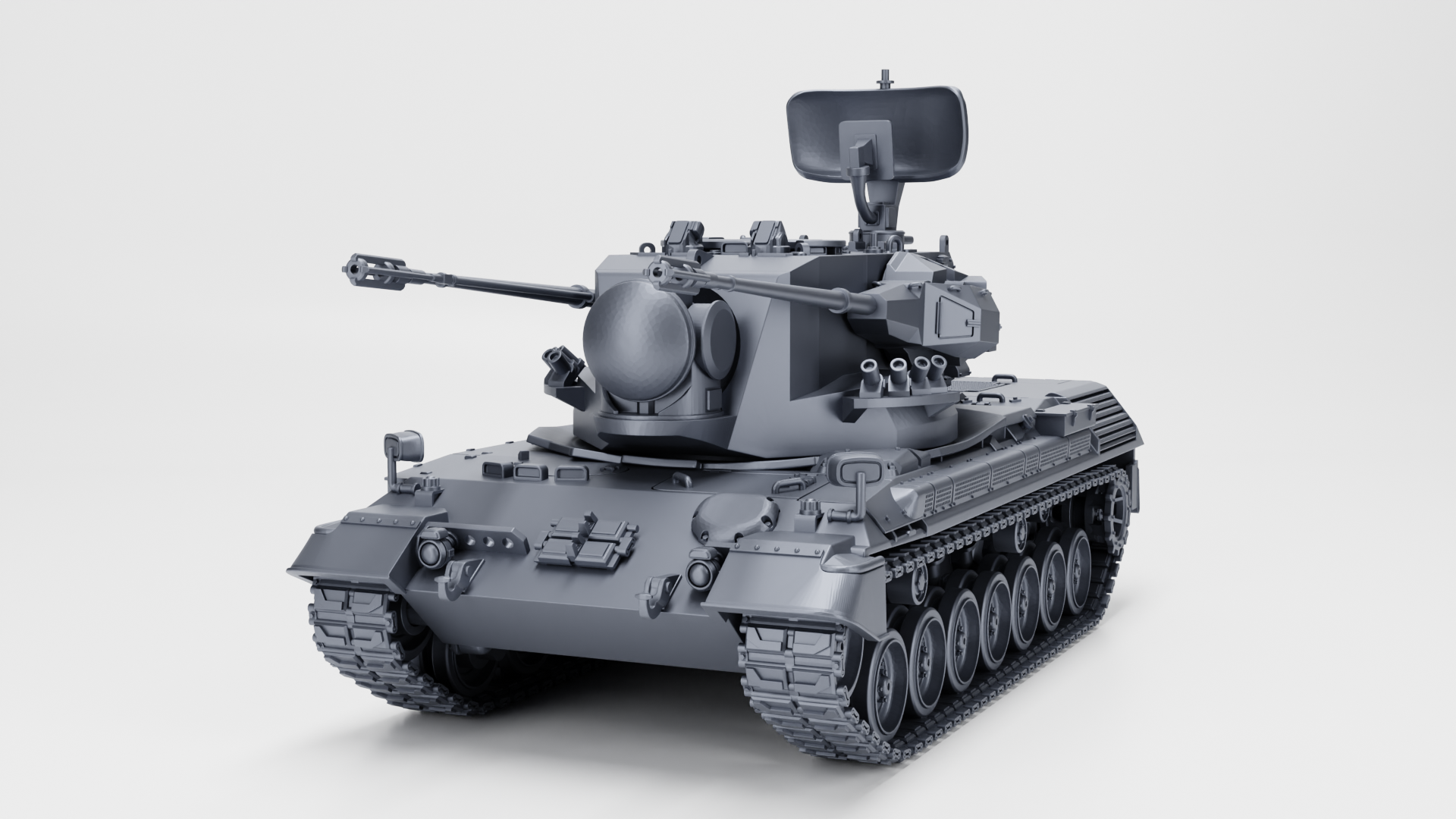 Flakpanzer Gepard SPAAG (Germany, Cold war) (scale 1:56 and 1:100) by ...