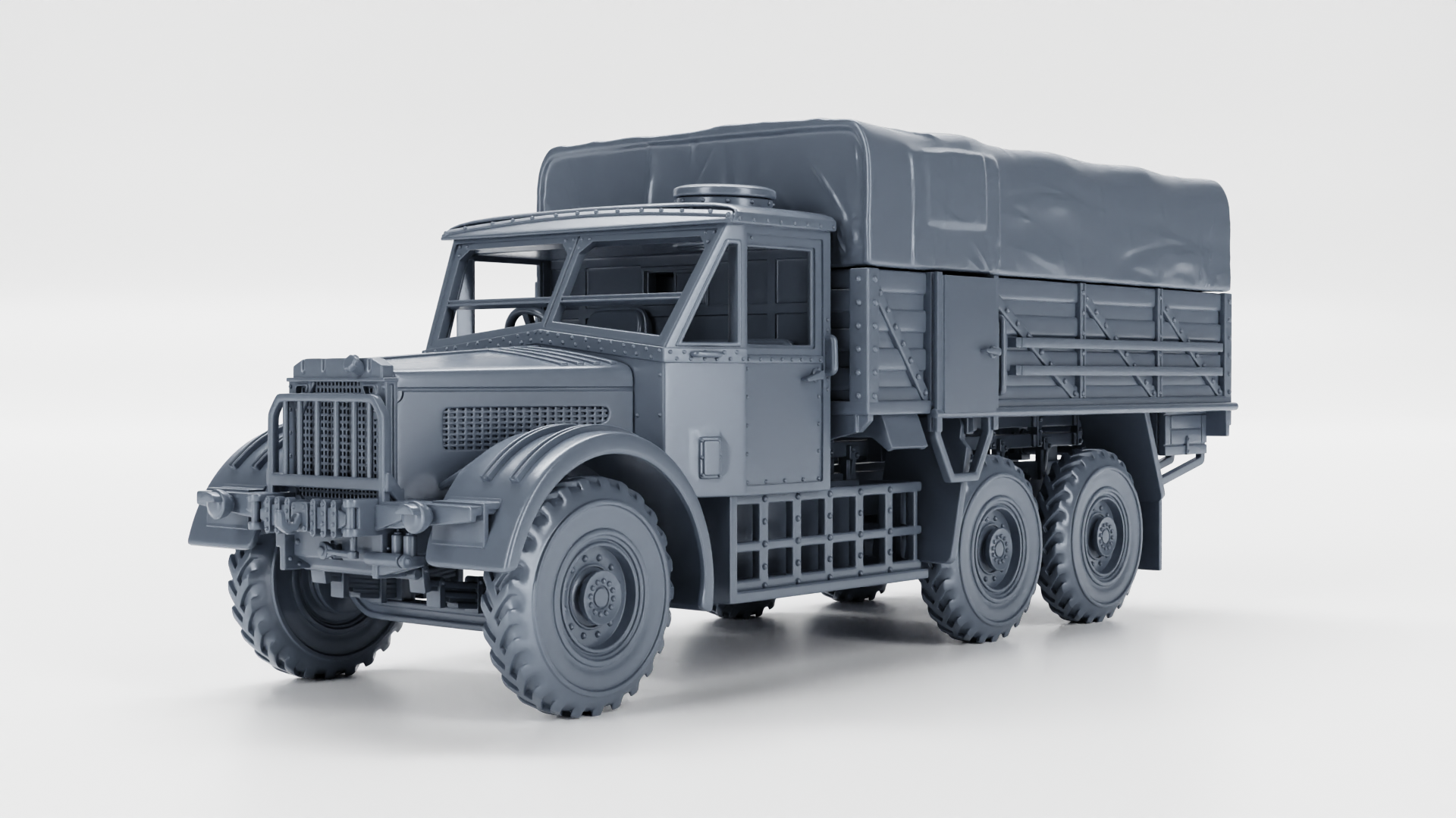 Albion CX22 Heavy artillery tractor (UK) by Wargame3D - Wargaming3D