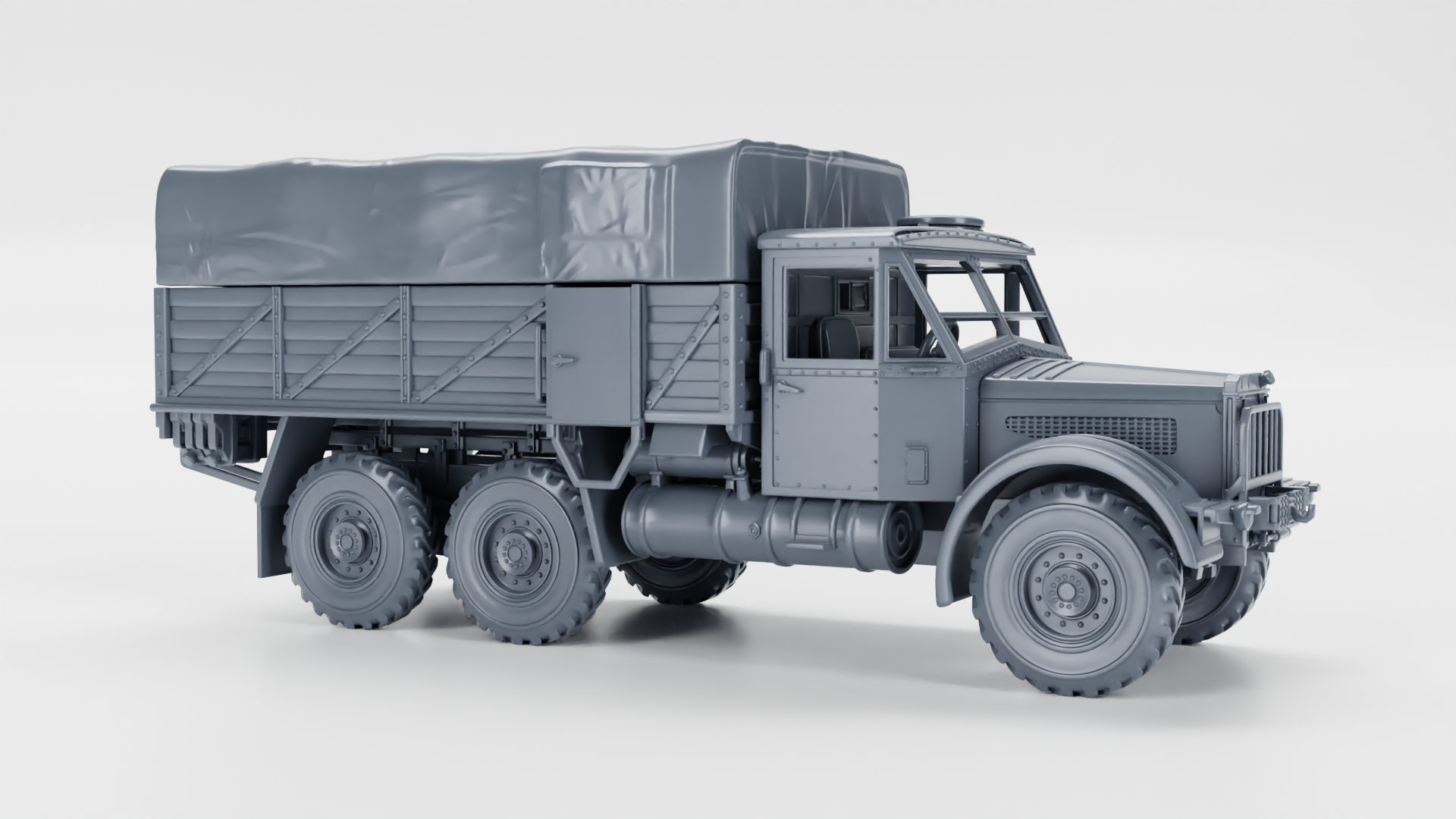 Albion CX22 Heavy artillery tractor (UK) by Wargame3D - Wargaming3D