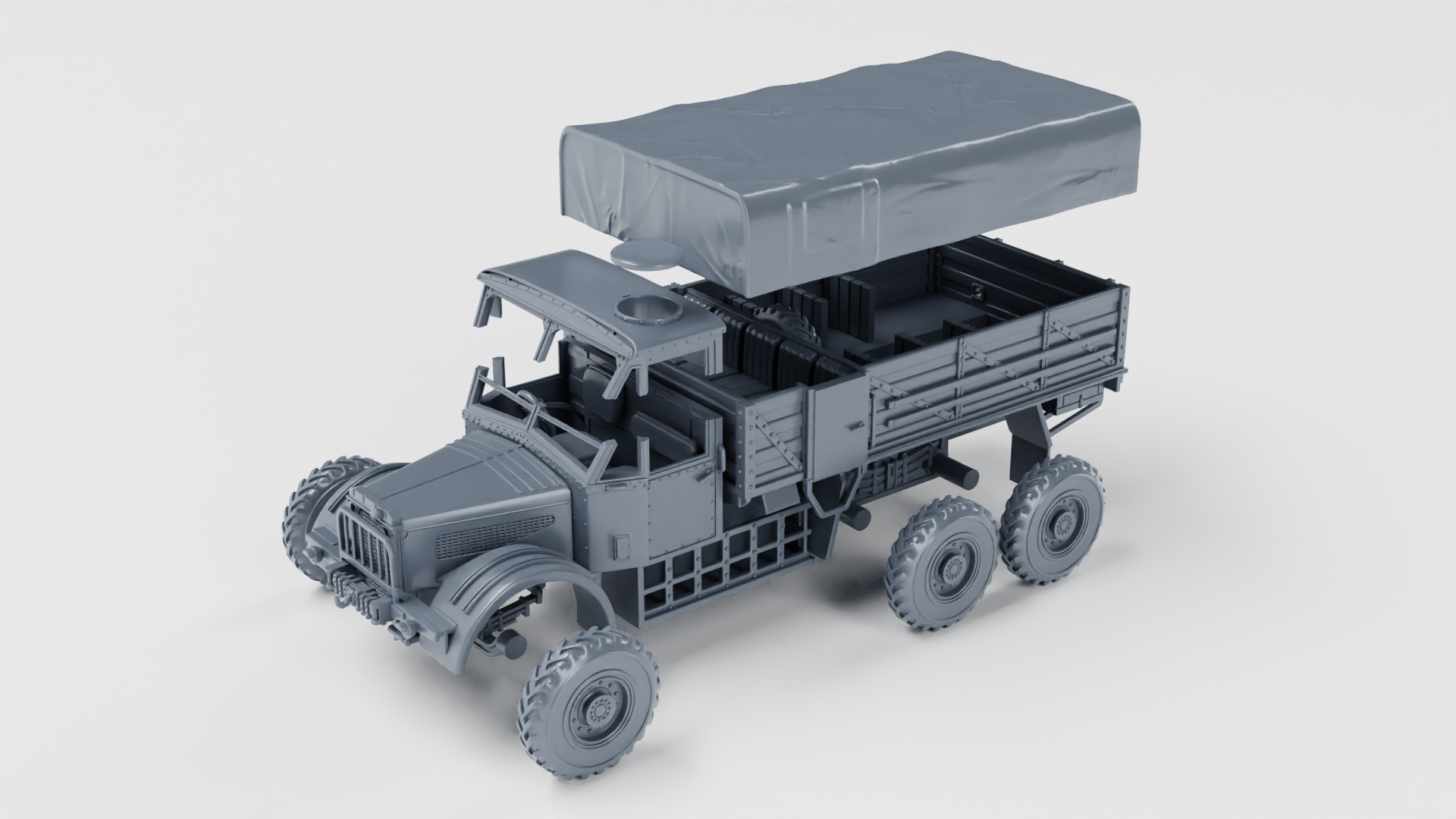 Albion CX22 Heavy artillery tractor (UK) by Wargame3D - Wargaming3D
