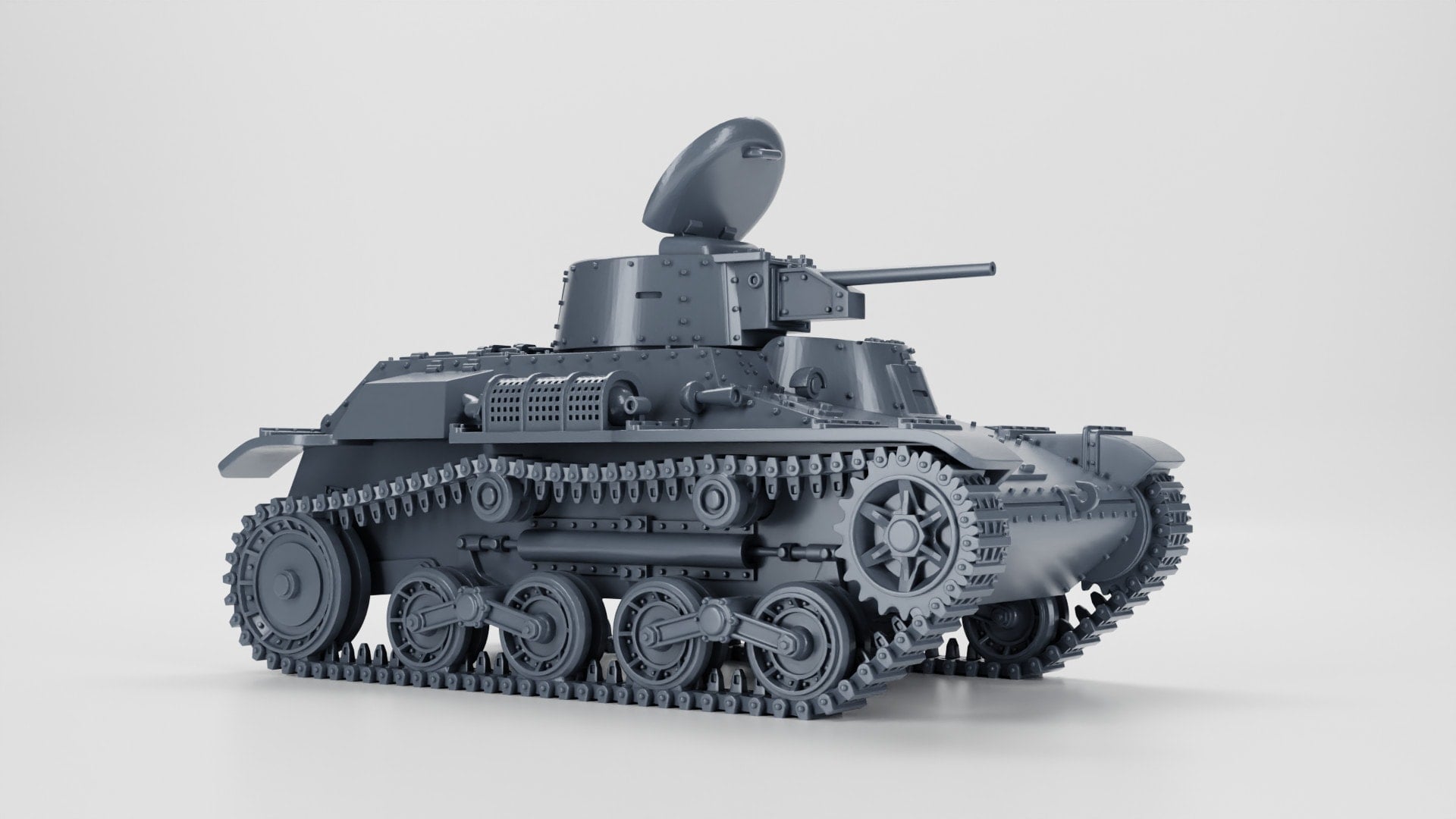 Type 97 Te-Ke Tankette + 2 Tankmen (Japan, WW2) by Wargame3D - Wargaming3D