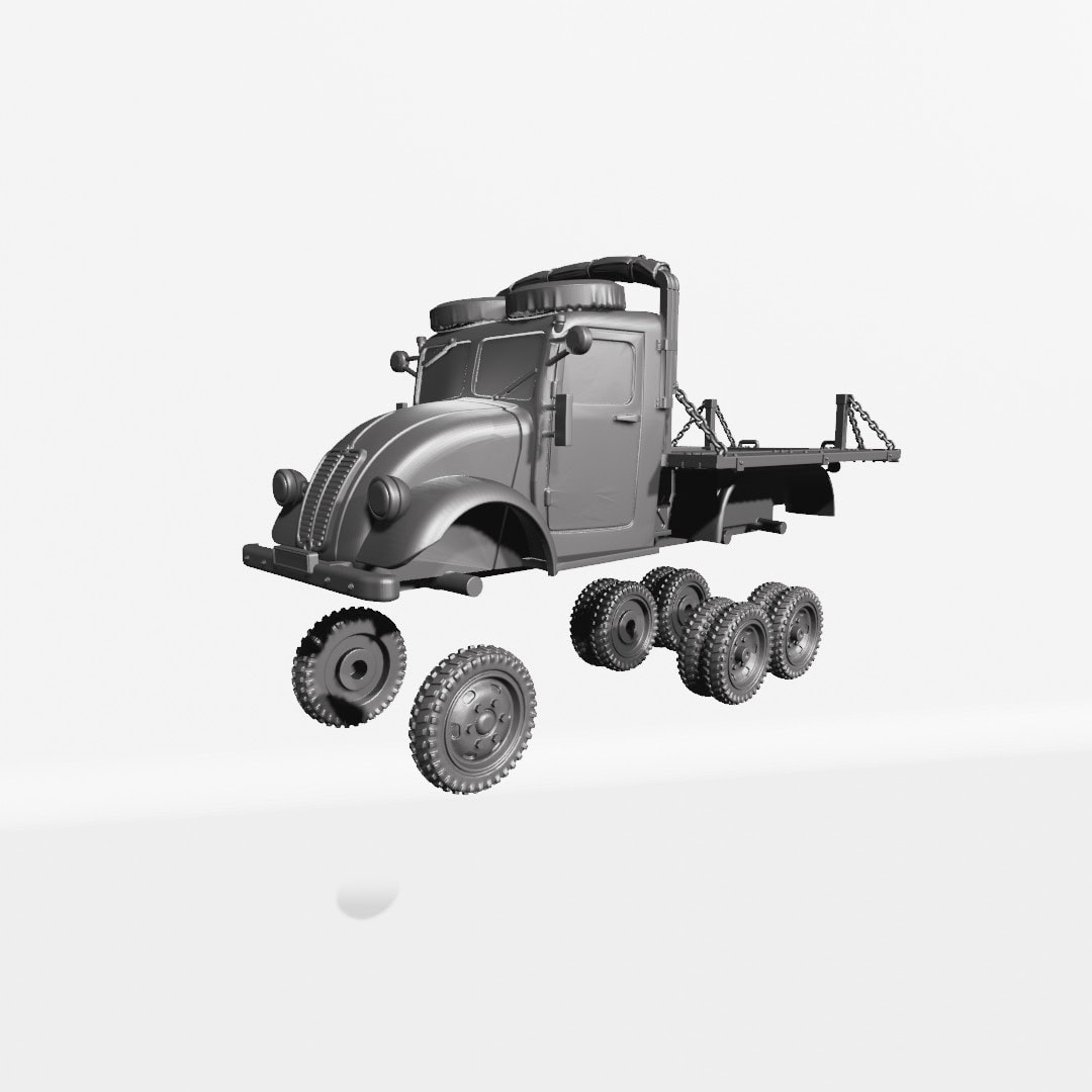 Tatra 82 truck (6x6) with 20mm machine gun vz.36 (Oerlikon) (Czech, WW2 ...