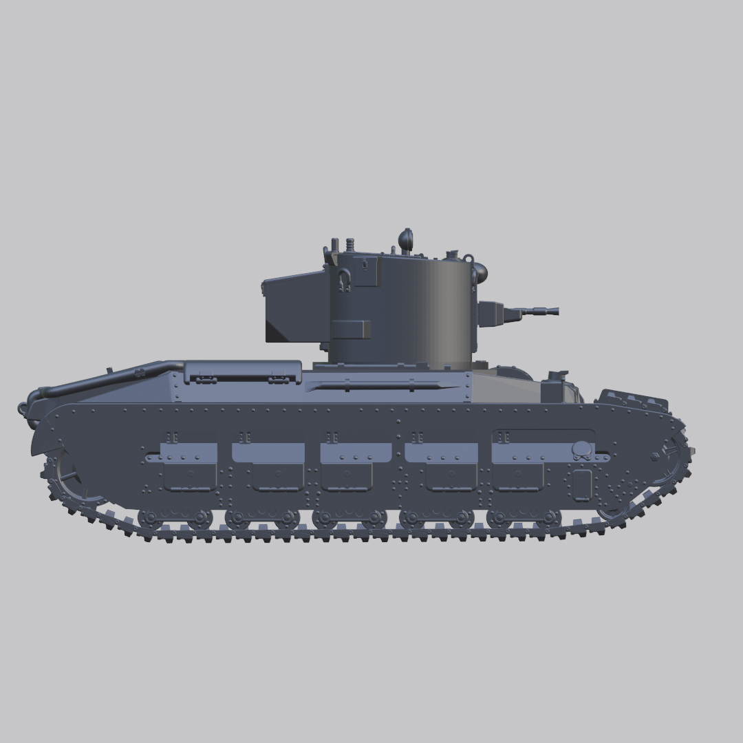 Matilda CDL (Canal Defence Lights) (UK, Ad-hoc, WW2) by Wargame3D ...