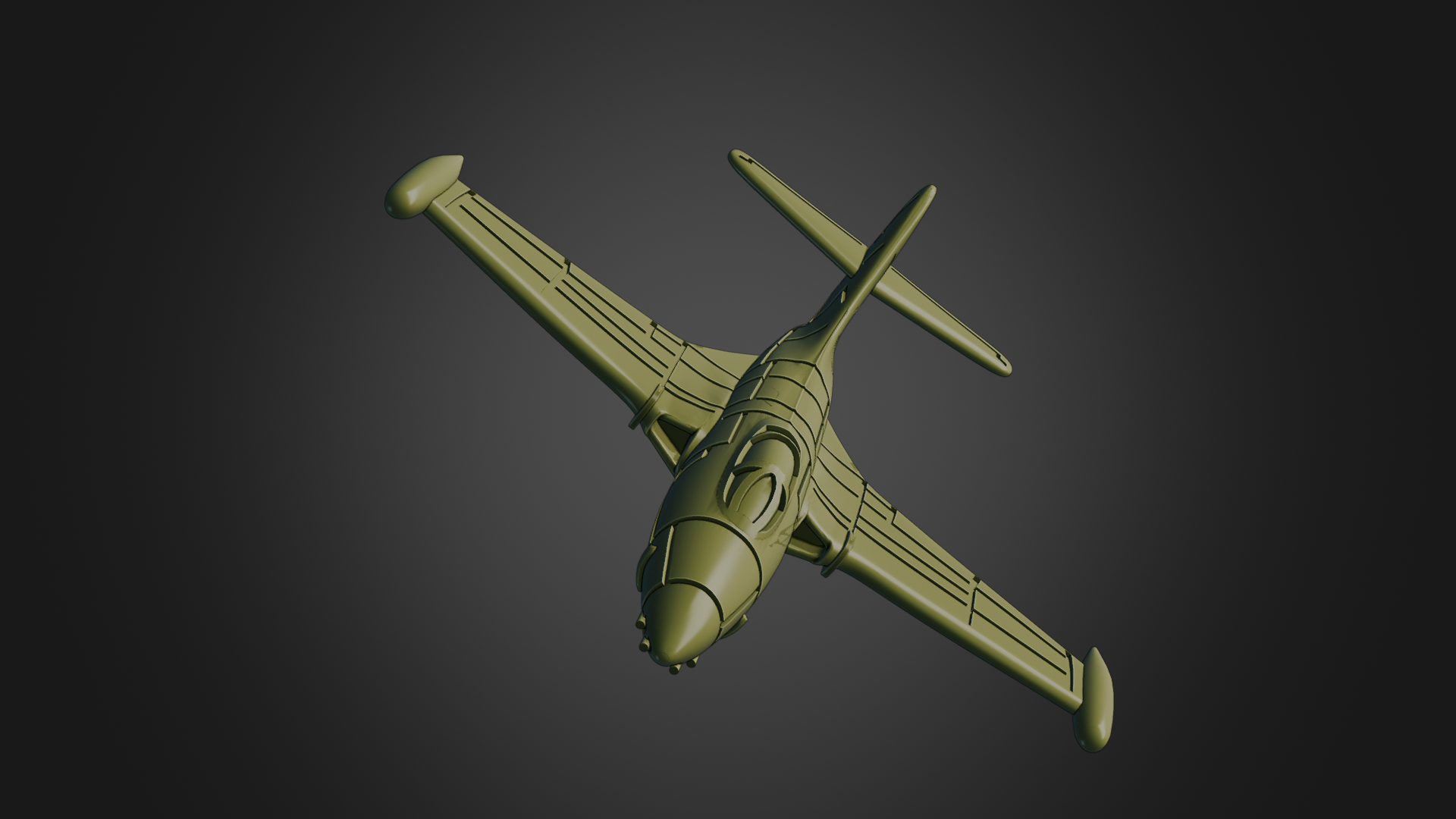 Grumman F-9F 2B Panther (Korean war) by Wargame3D - Wargaming3D