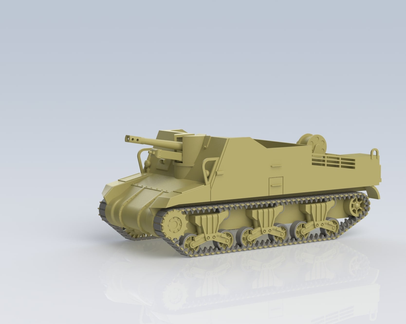 M7 Sexton self-propelled artillery tank (Canada, WW2, Lend-Lease) by ...