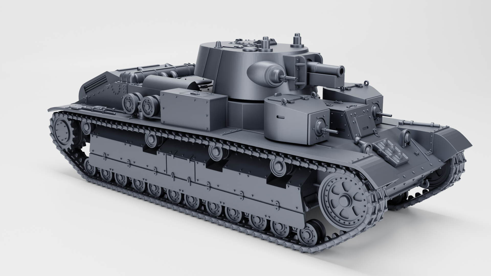 T28 model 1940 with conical turret (USSR) by Wargame3D - Wargaming3D