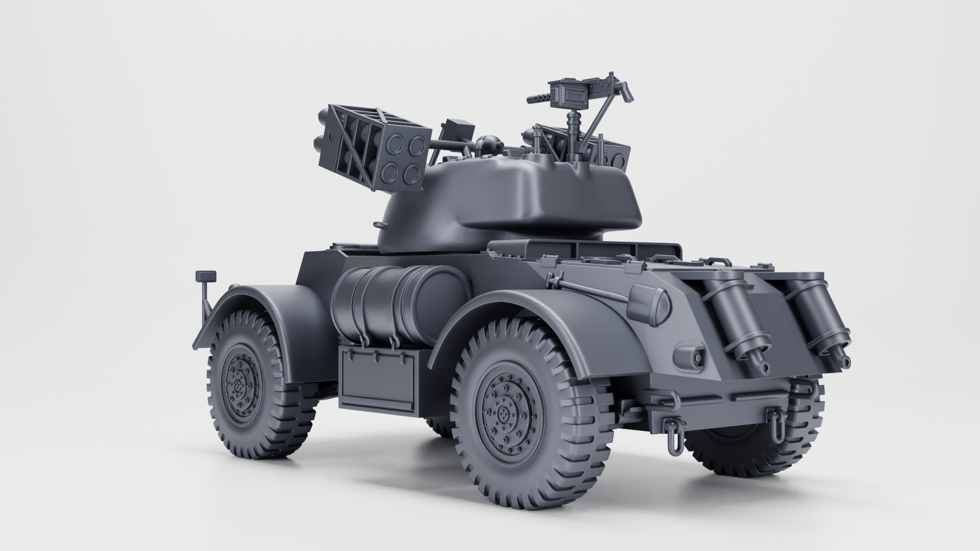 Staghound Mk.I with Landmattress (8 Rockets) (US, WW2) by Wargame3D ...