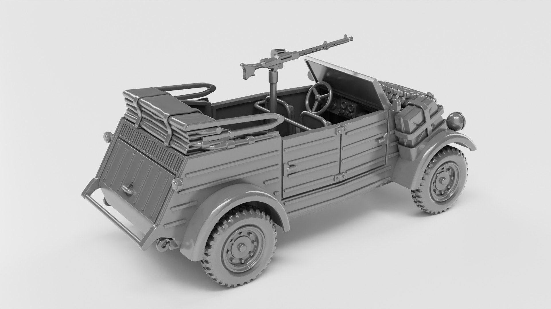VW Kübelwagen (Bucket car) (Germany, WW2) by Wargame3D - Wargaming3D