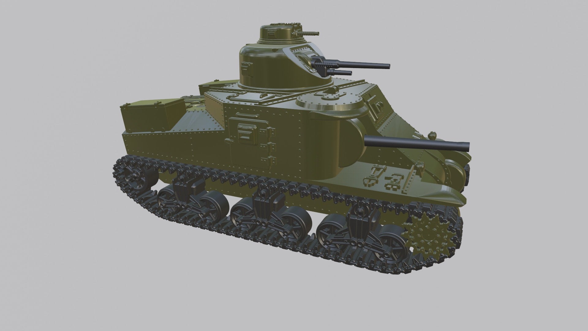M3 LEE Medium Tank (USA, WW2, D-day) by Wargame3D - Wargaming3D