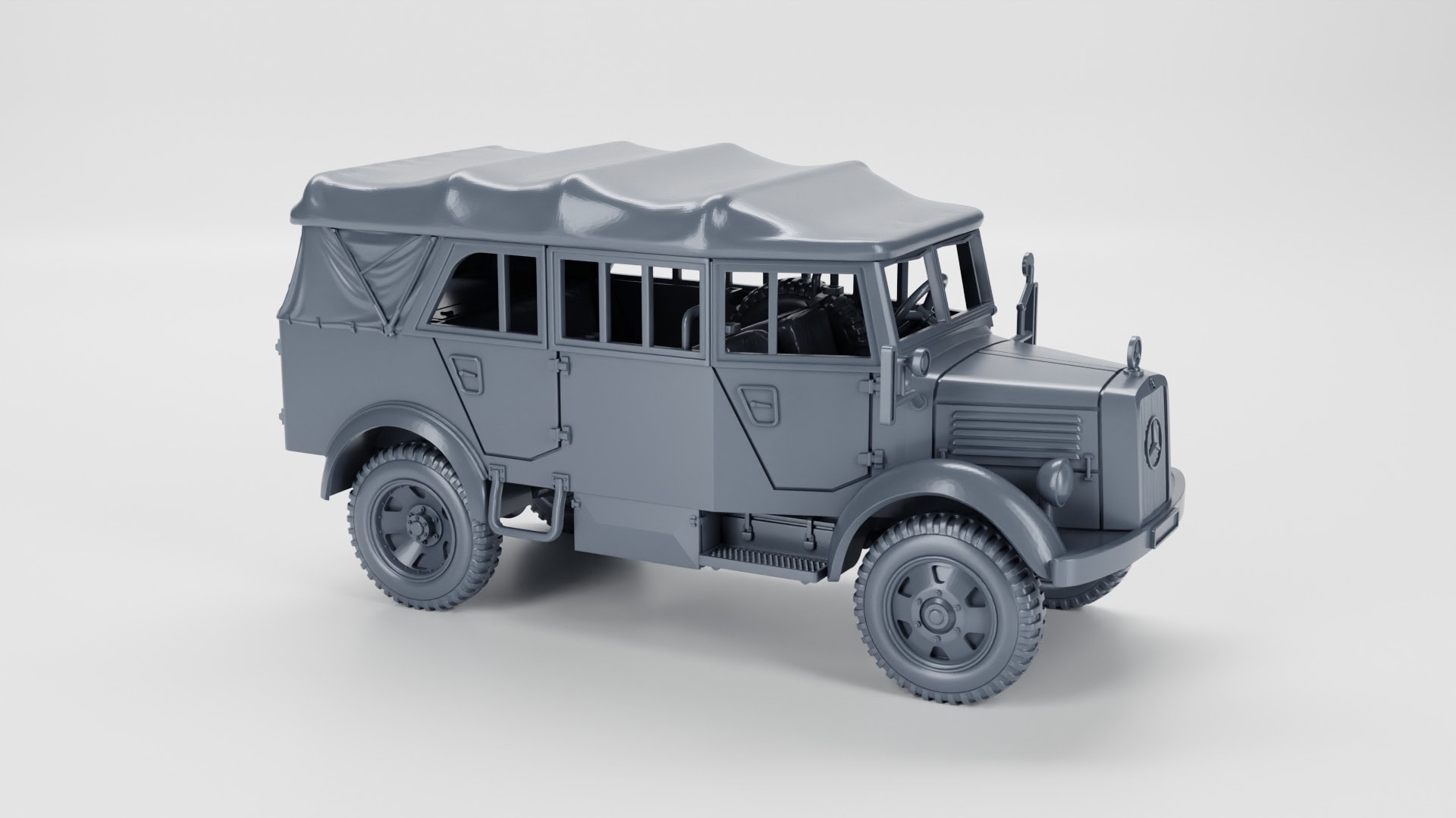 Mercedes-Benz L1500A (1.5-ton, 4x4) (open and closed) (Germany, WW2) by ...