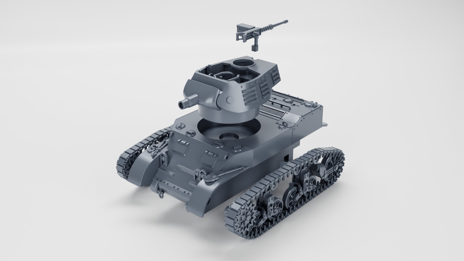 M8 Scott Howitzer Motor Carriage (US, WW2) by Wargame3D - Wargaming3D