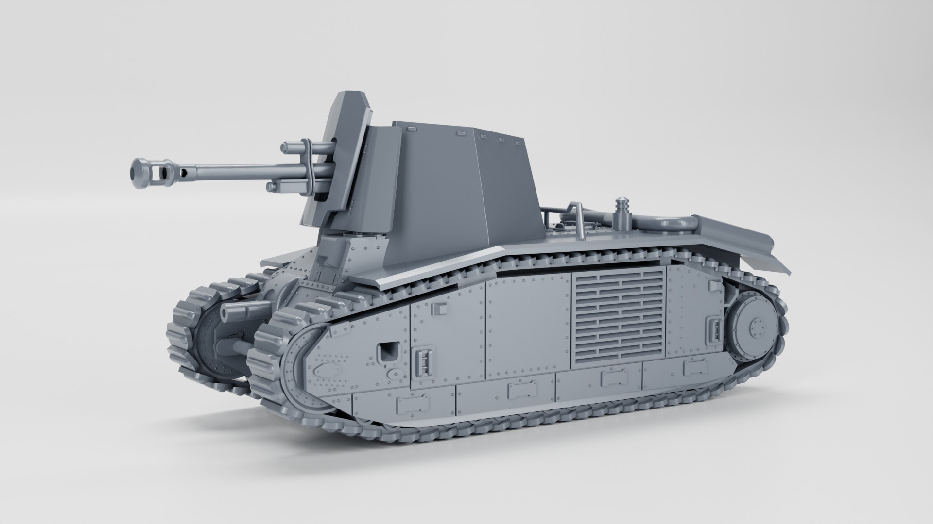 10.5cm leFH 18/3 auf Geschutzwagen B2 (Germany, WW2) by Wargame3D ...