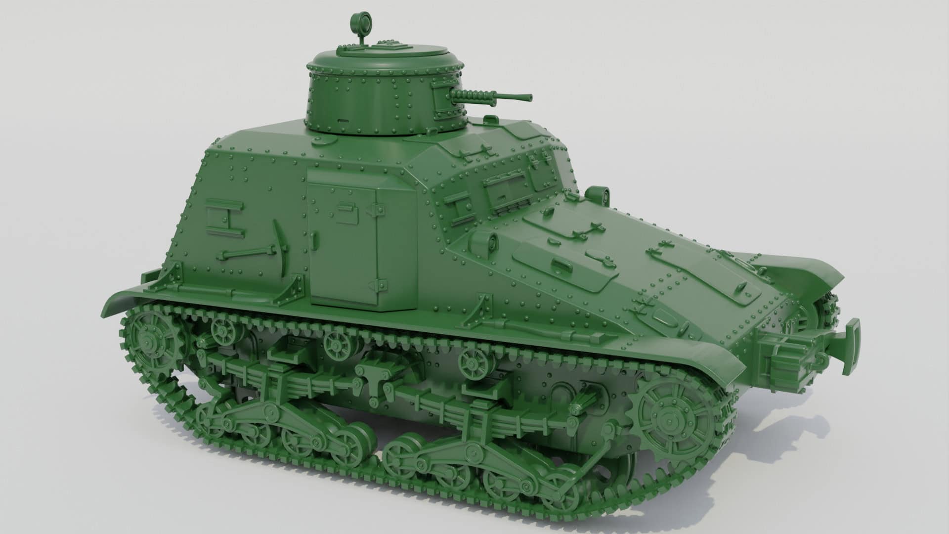 Type 95 So-Ki Armored Railroad Tankette + 2 Tankmen (Japan, WW2) by ...