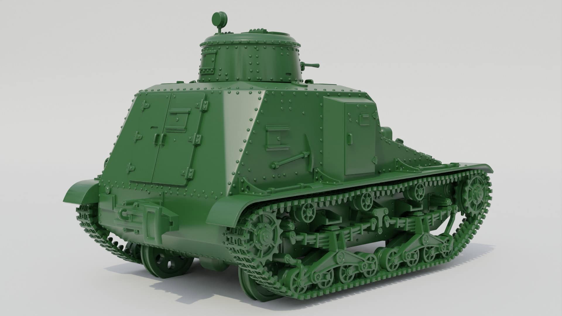 Type 95 So-Ki Armored Railroad Tankette + 2 Tankmen (Japan, WW2) by ...