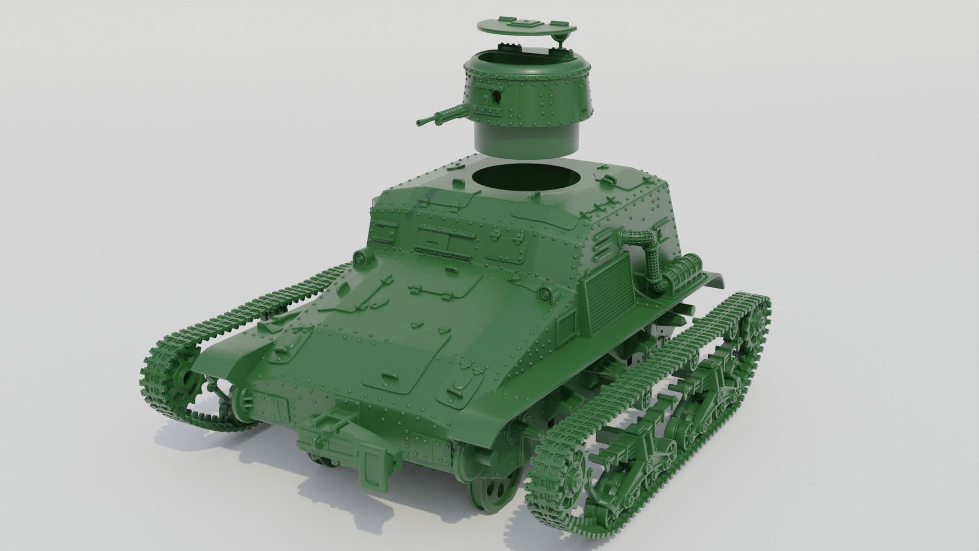 Type 95 So-Ki Armored Railroad Tankette + 2 Tankmen (Japan, WW2) by ...