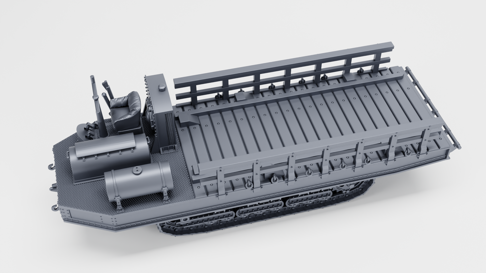 Renault FP artillery tractor (1:72, France, WW1) by Wargame3D - Wargaming3D