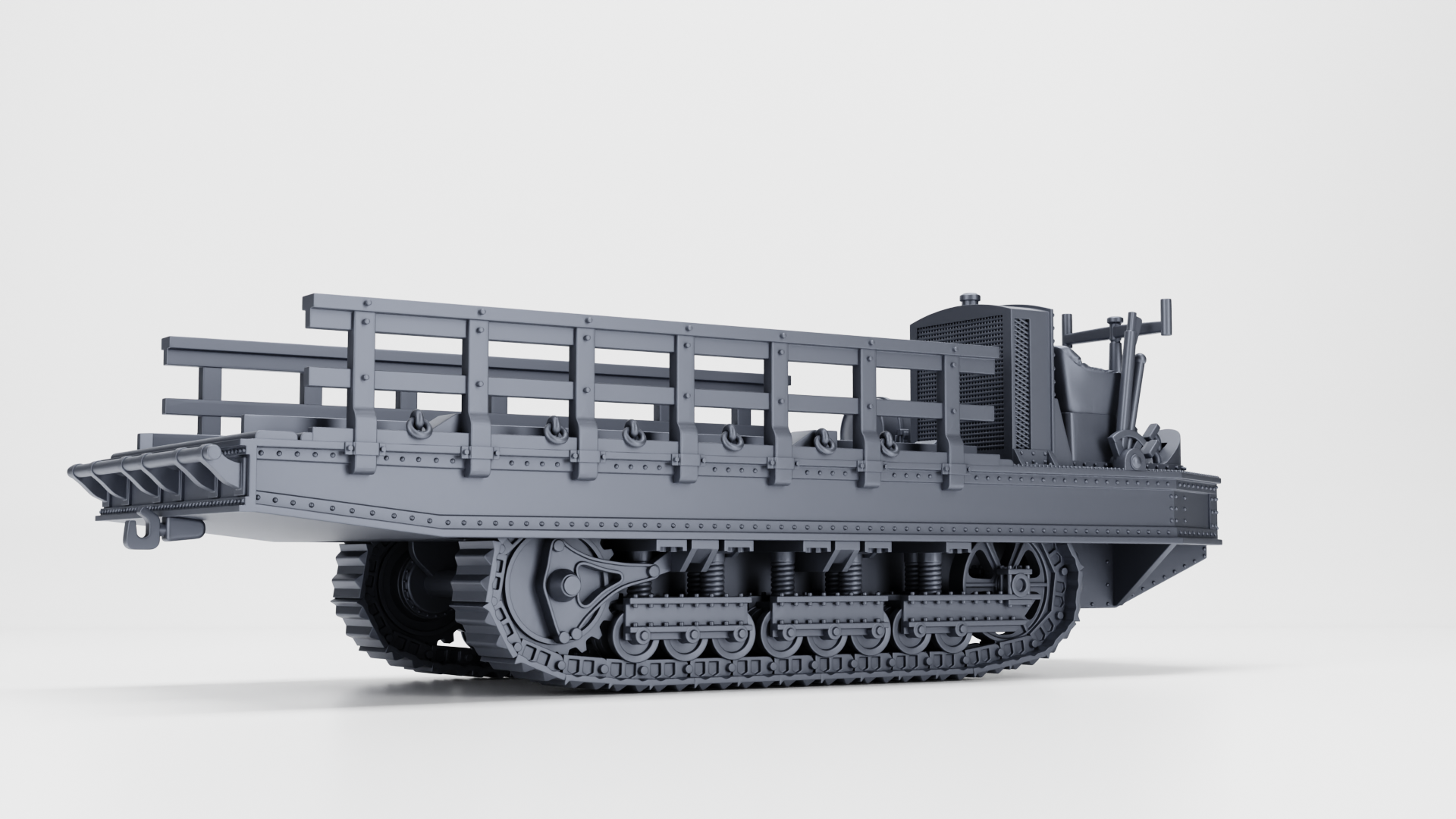 Renault FP artillery tractor (1:72, France, WW1) by Wargame3D - Wargaming3D