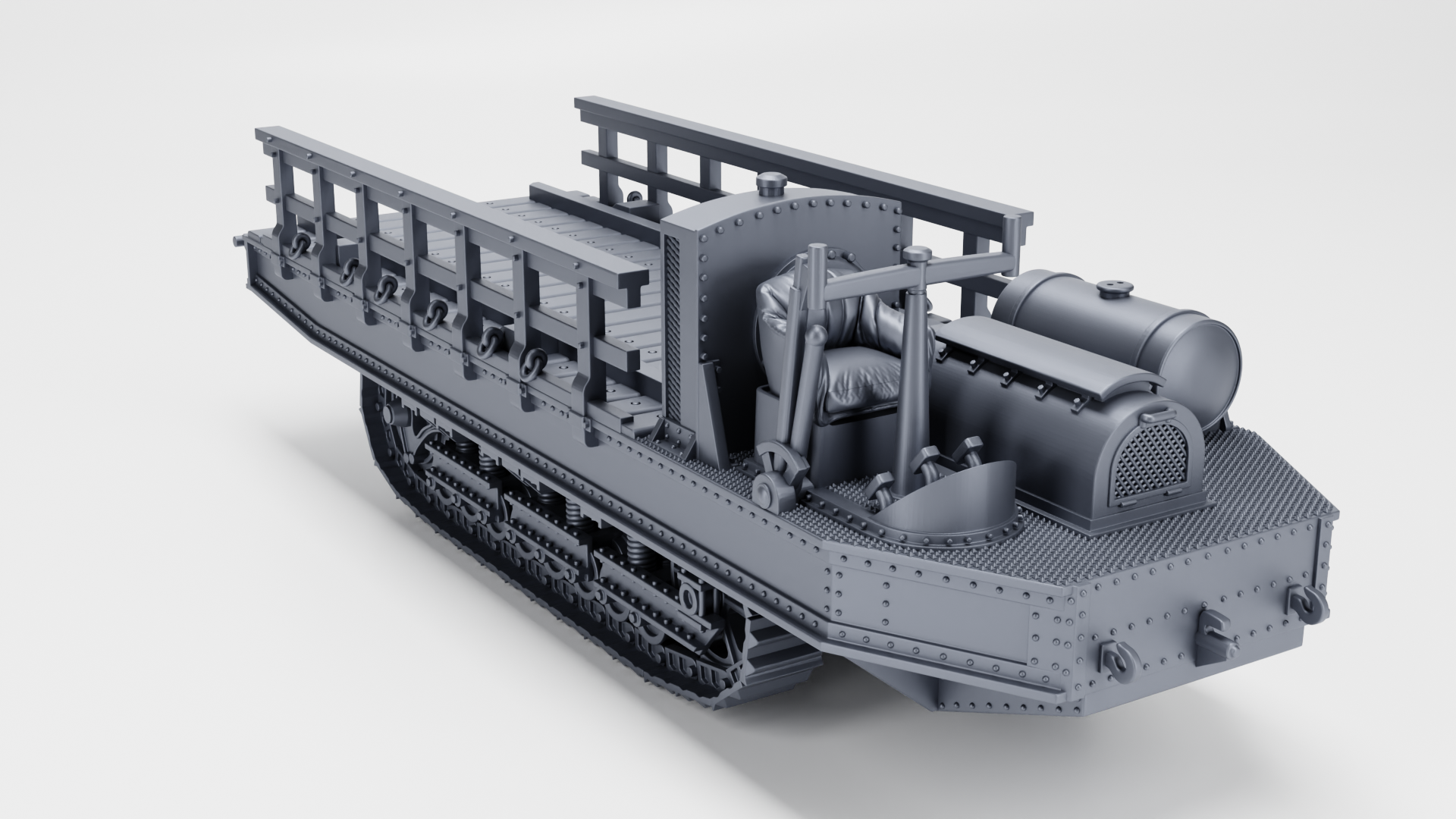 Renault FP artillery tractor (1:72, France, WW1) by Wargame3D - Wargaming3D