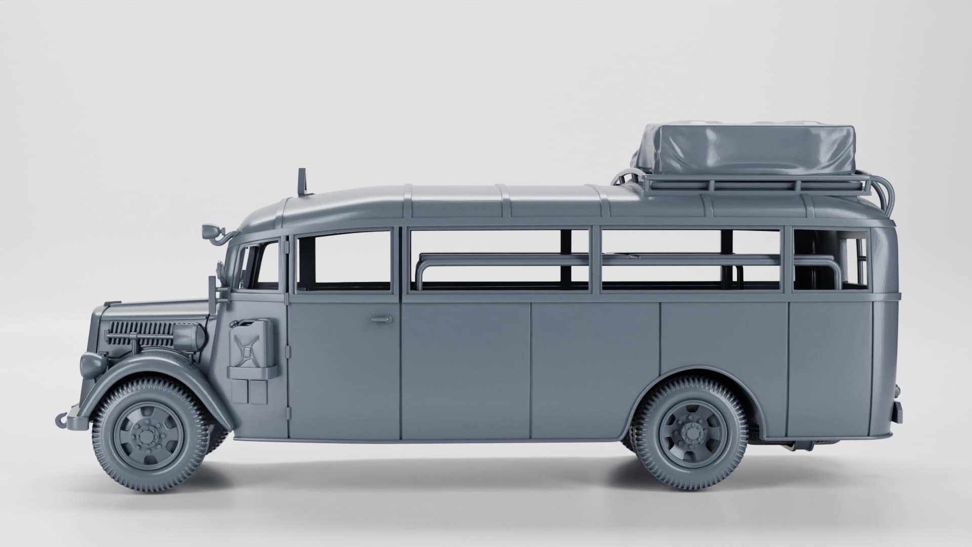 Opel Blitz Ambulance Bus (3.6S Omnibus) (Germany, WW2) by Wargame3D ...