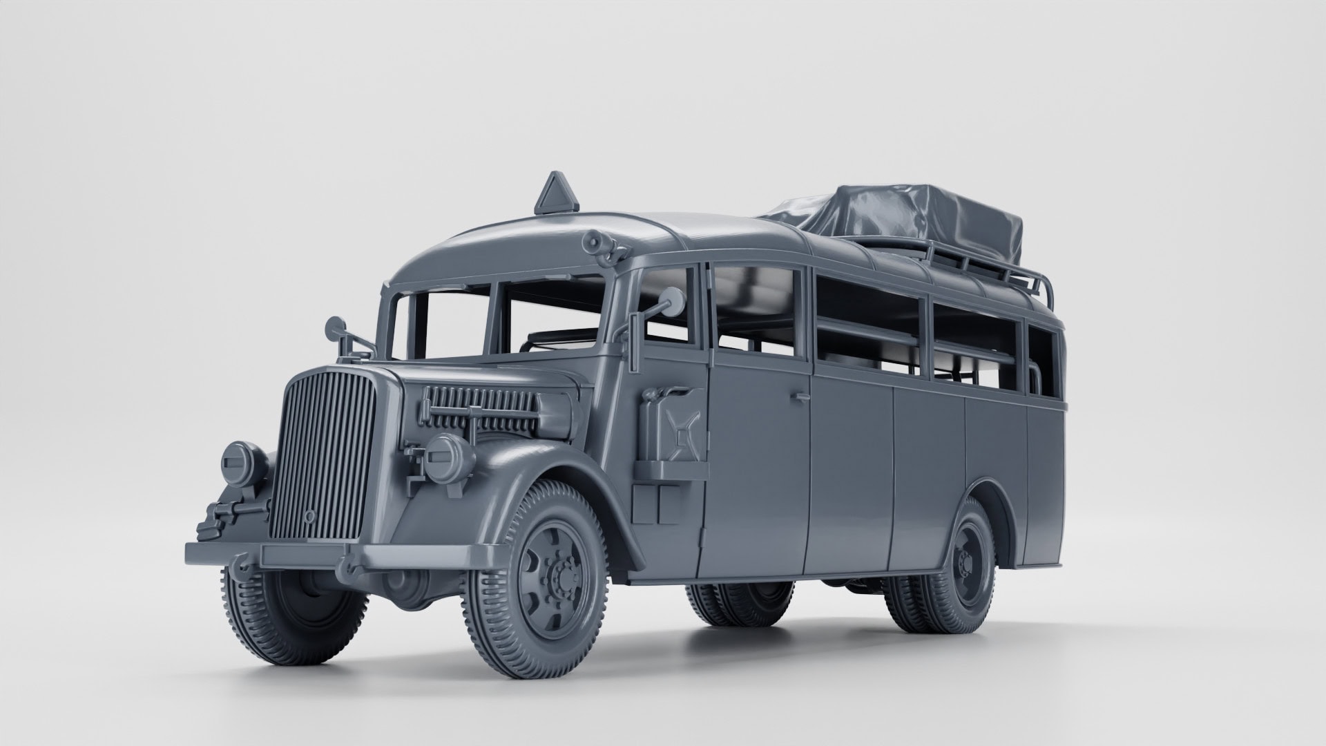 Opel Blitz Ambulance Bus (3.6S Omnibus) (Germany, WW2) by Wargame3D ...