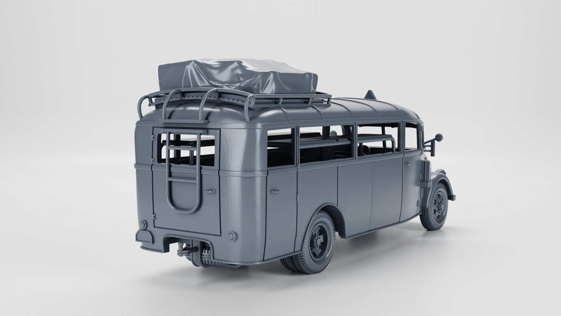 Opel Blitz Ambulance Bus (3.6S Omnibus) (Germany, WW2) by Wargame3D ...