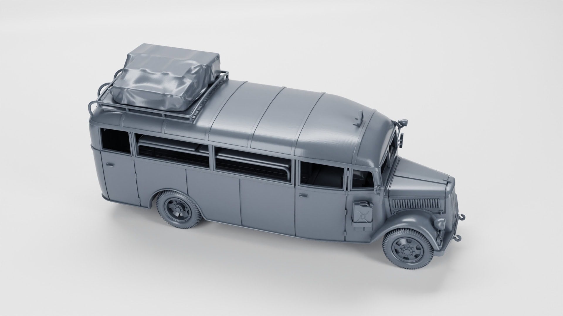 Opel Blitz Ambulance Bus (3.6S Omnibus) (Germany, WW2) by Wargame3D ...