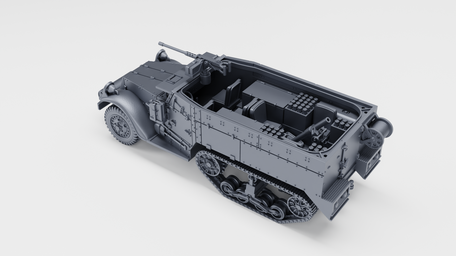 M4 Half-track Mortar Carrier (US, WW2) by Wargame3D - Wargaming3D