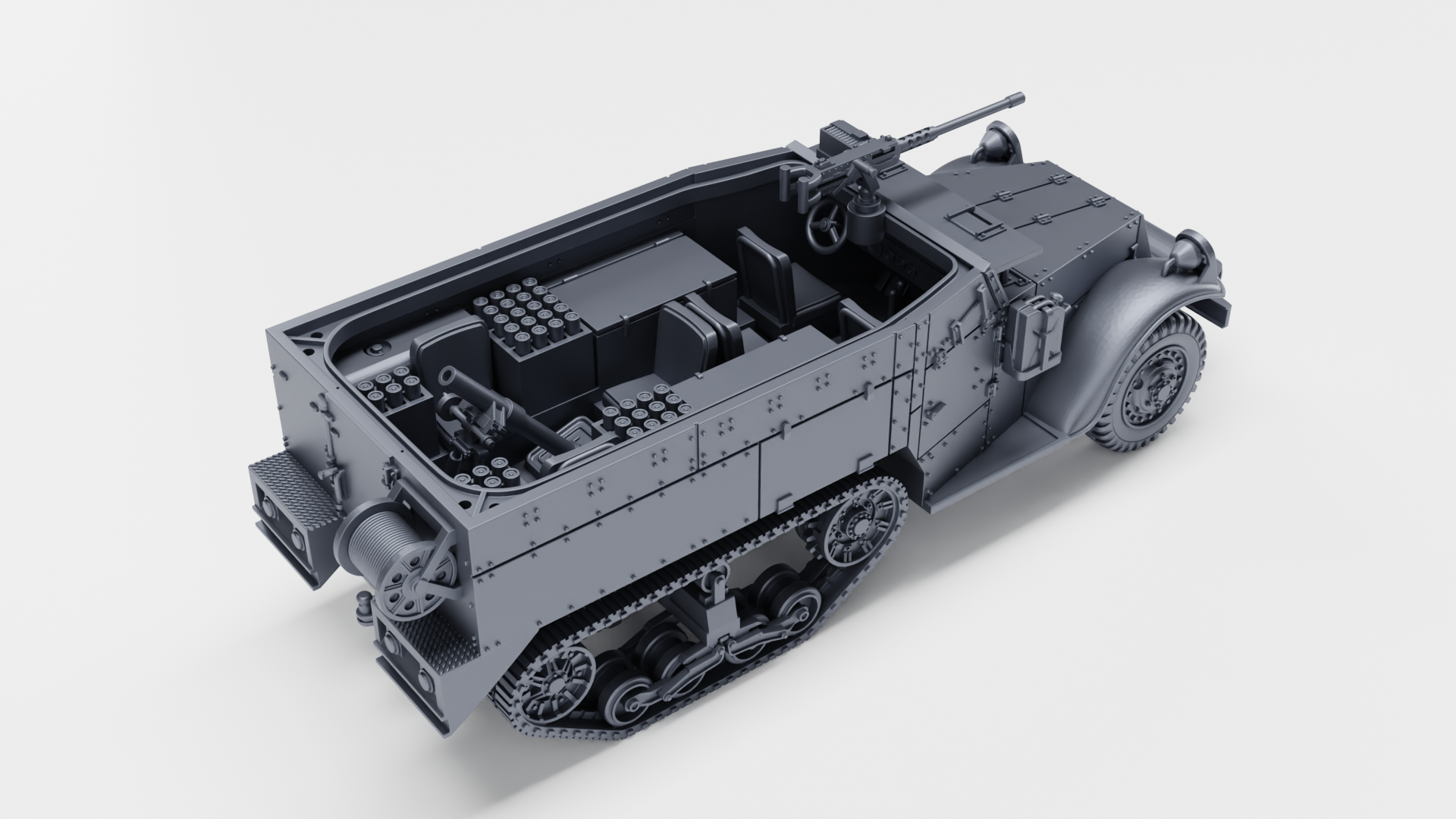 M4 Half-track Mortar Carrier (US, WW2) by Wargame3D - Wargaming3D