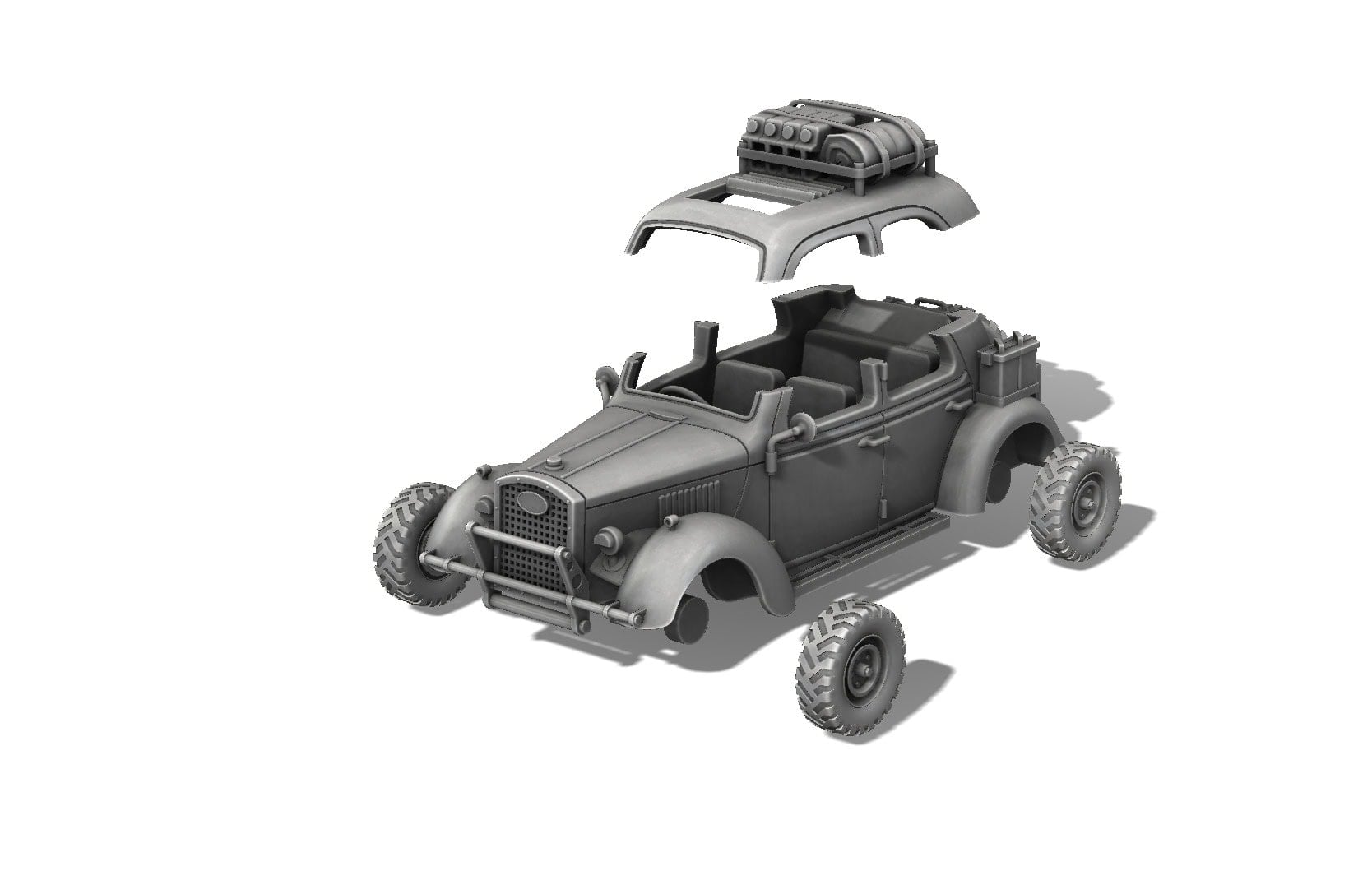Ford WOA1 staff car (UK, WW2) by Wargame3D - Wargaming3D