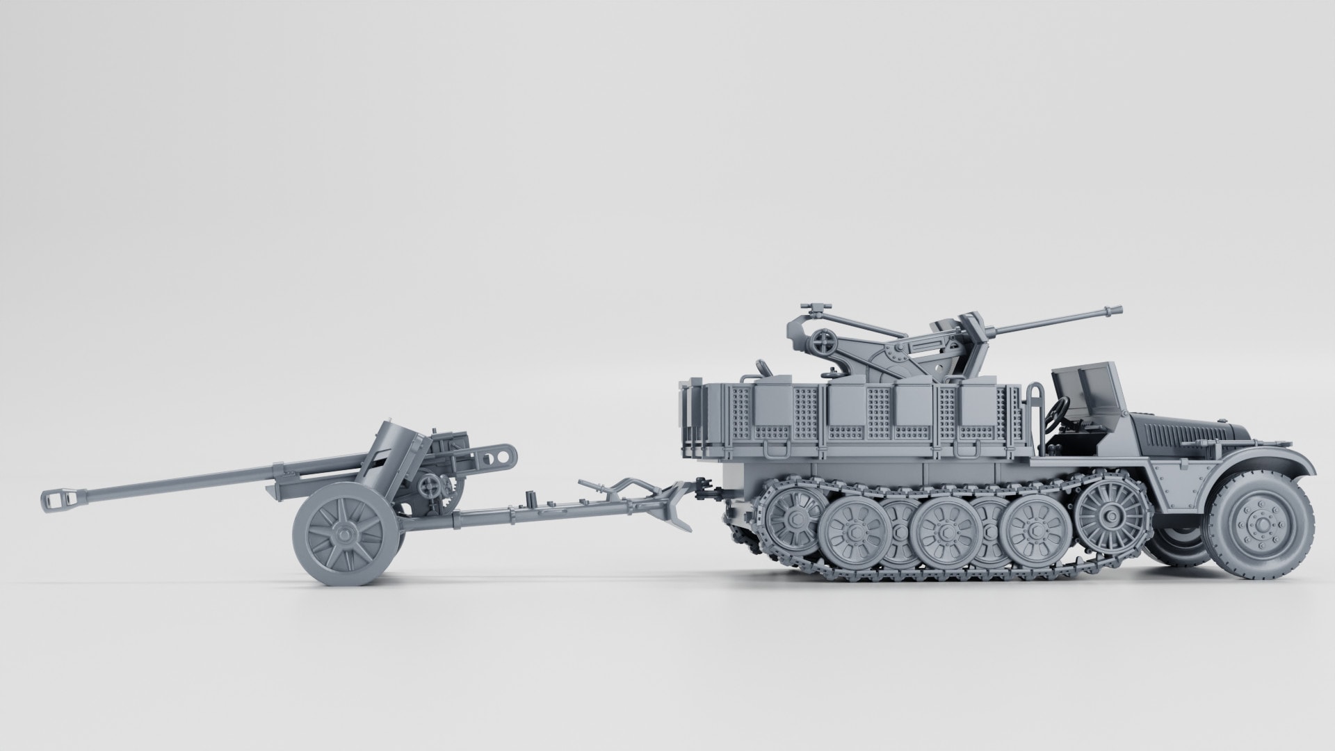 Anti-tank gun 5cm PAK 38 (Germany, WW2) by Wargame3D - Wargaming3D