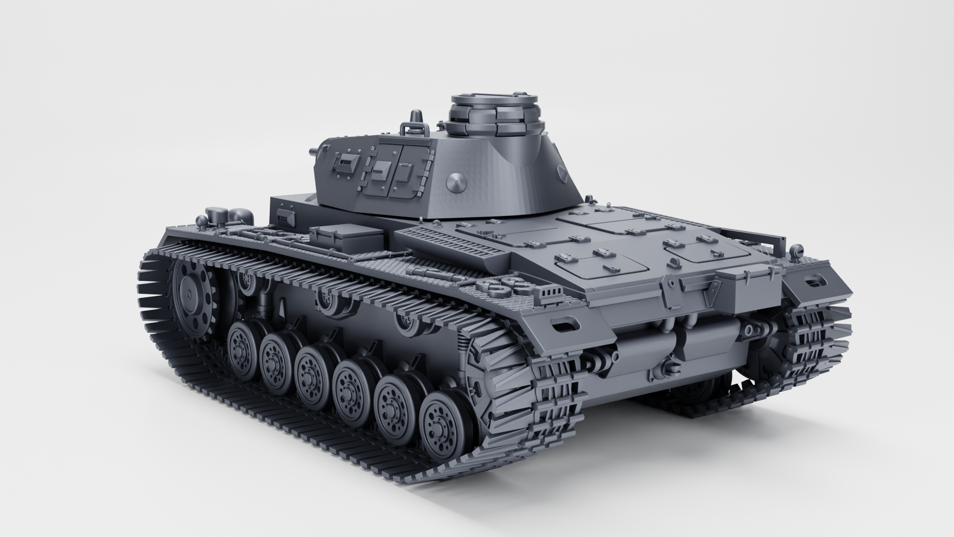 Panzer III Ausf.E + 3 Tankmen (standard + winter edition) (Germany, WW2 ...