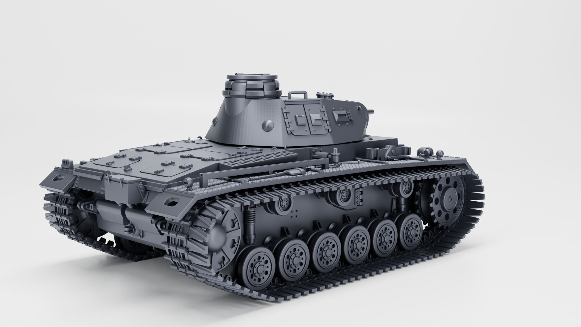 Panzer III Ausf.E + 3 Tankmen (standard + winter edition) (Germany, WW2 ...