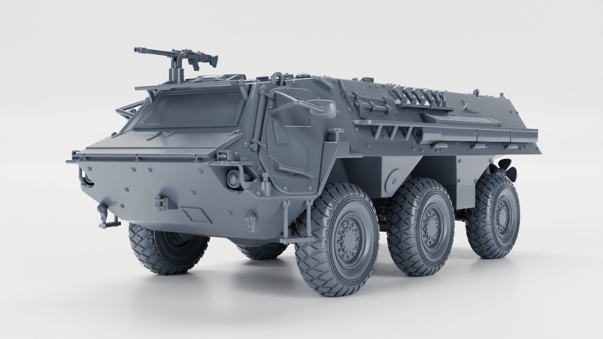 TPz Fuchs 6x6 APC (Germany, Cold war) (scale 1:56 and 1:100) by ...