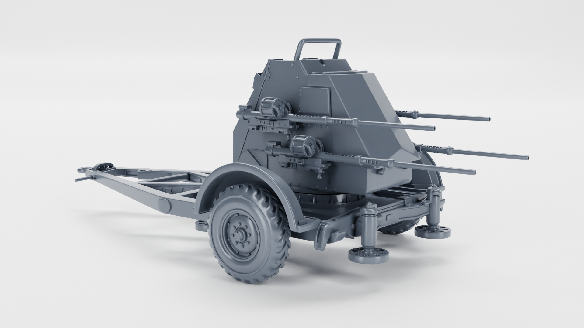 Quad Polsten AA guns (Canada, WW2) by Wargame3D - Wargaming3D