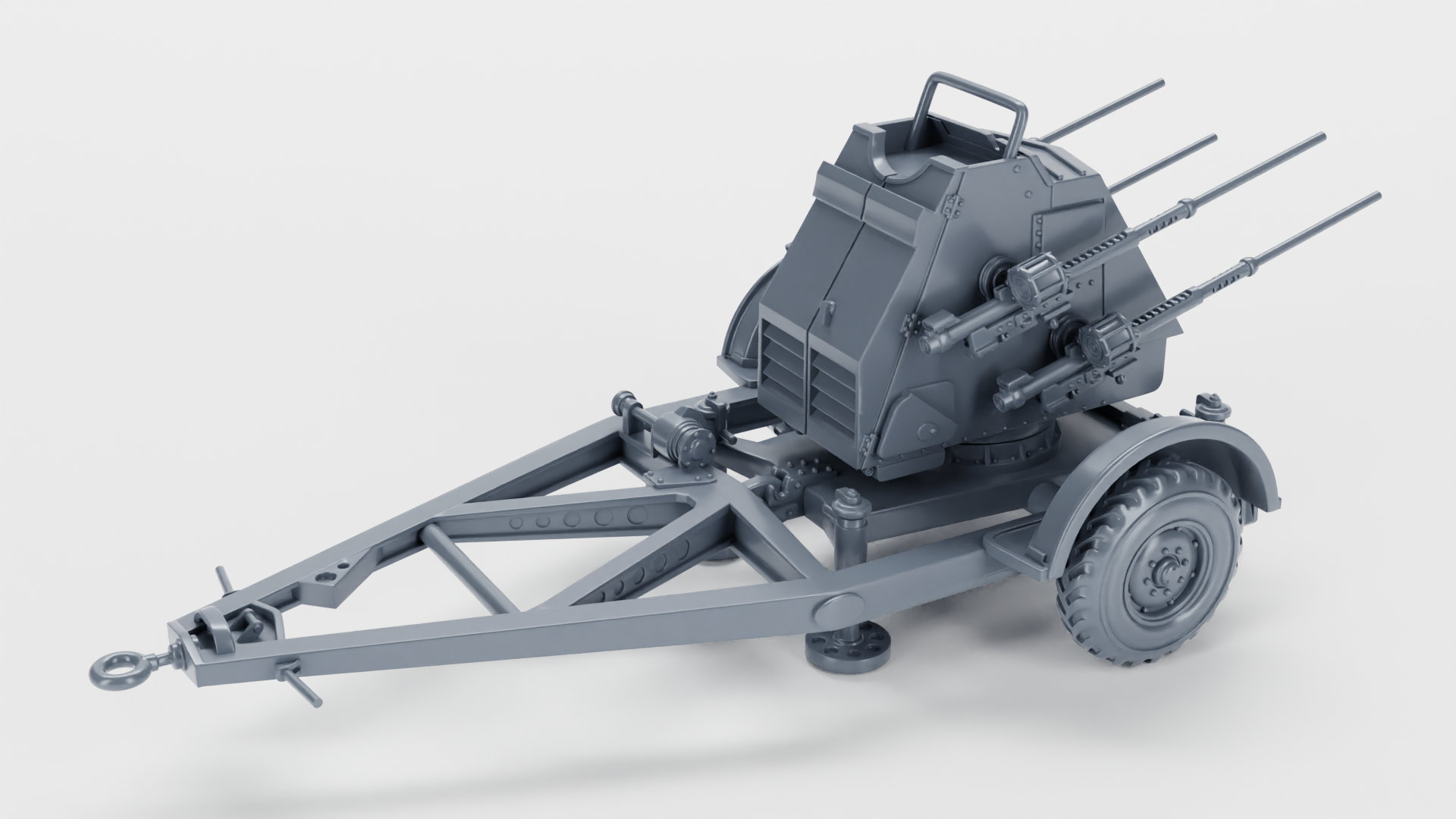 Quad Polsten AA guns (Canada, WW2) by Wargame3D - Wargaming3D