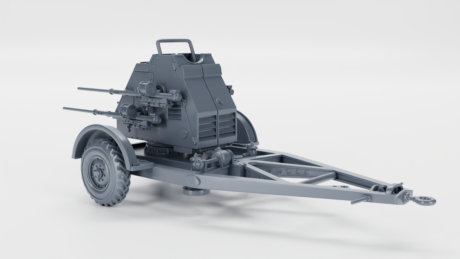 Quad Polsten AA guns (Canada, WW2) by Wargame3D - Wargaming3D
